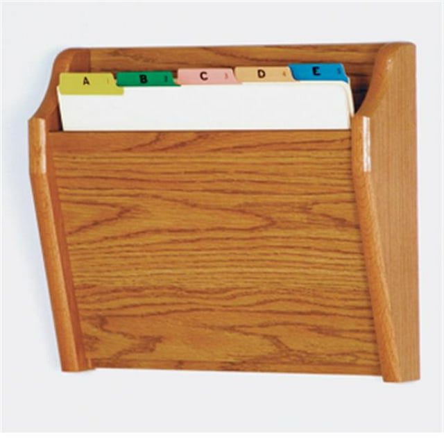 Wooden Mallet Single - Tapered Bottom Letter Size File Holder in Medium ...
