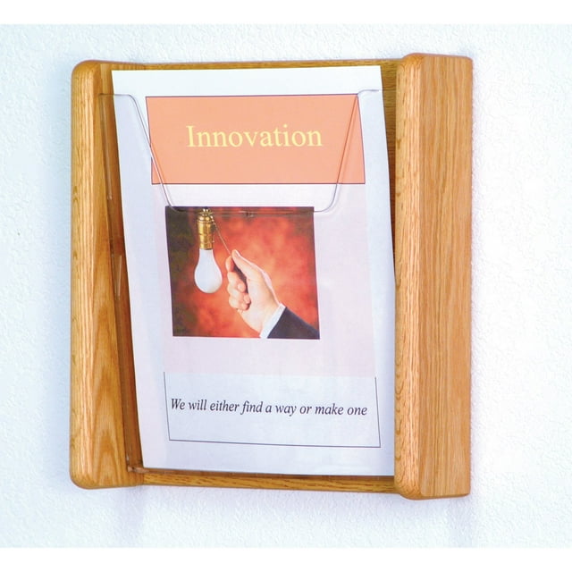 Wooden Mallet Stance 1 Pocket Wall Display in Light Oak - Walmart.com