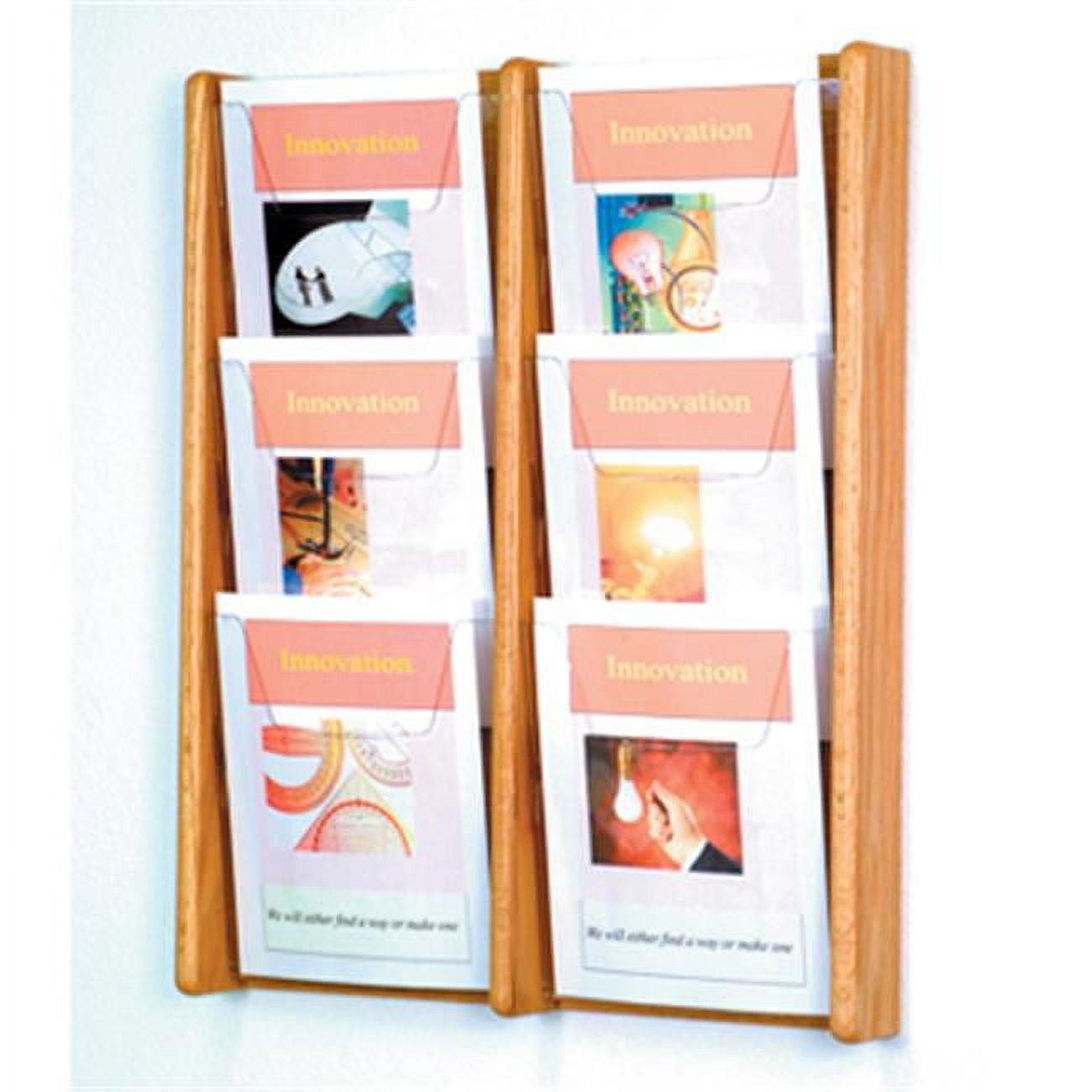 Wooden Mallet Stance 6 Pocket Wall Display in Light Oak - Walmart.com