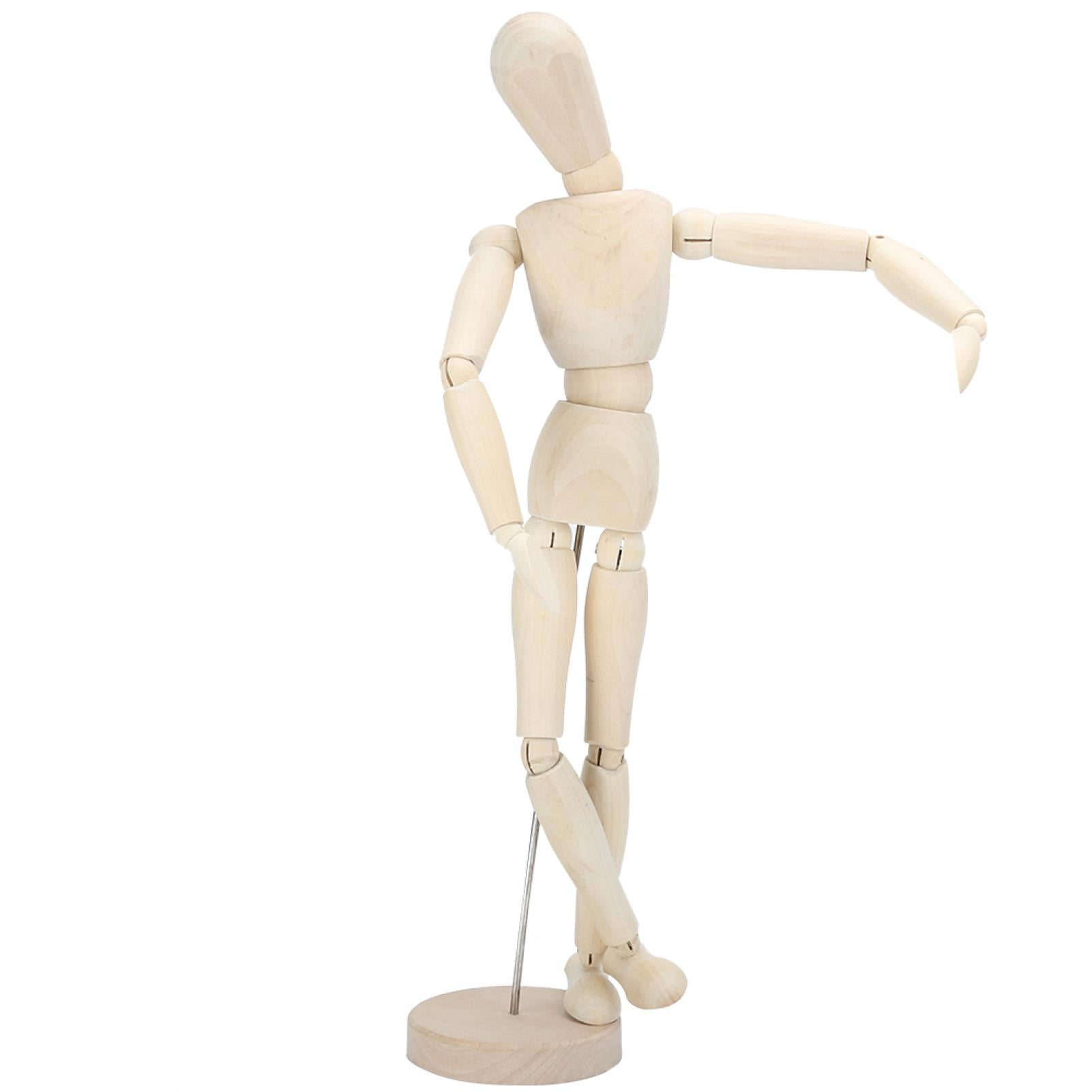 Wooden Mannequin for Sketching, Drawing & Painting - Solid Wood Jointed ...