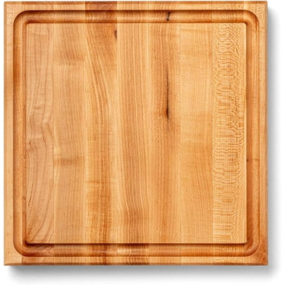 Wooden Maple Cutting Board 12”x12” – 1.75” Thick, 7-lb Reversible ...
