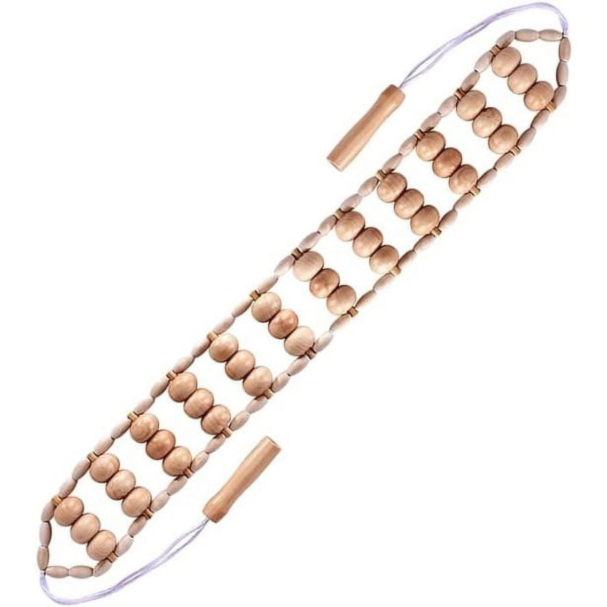 Wooden Massage Roller Tool,Reusable Manual Massage Strap for Back ...