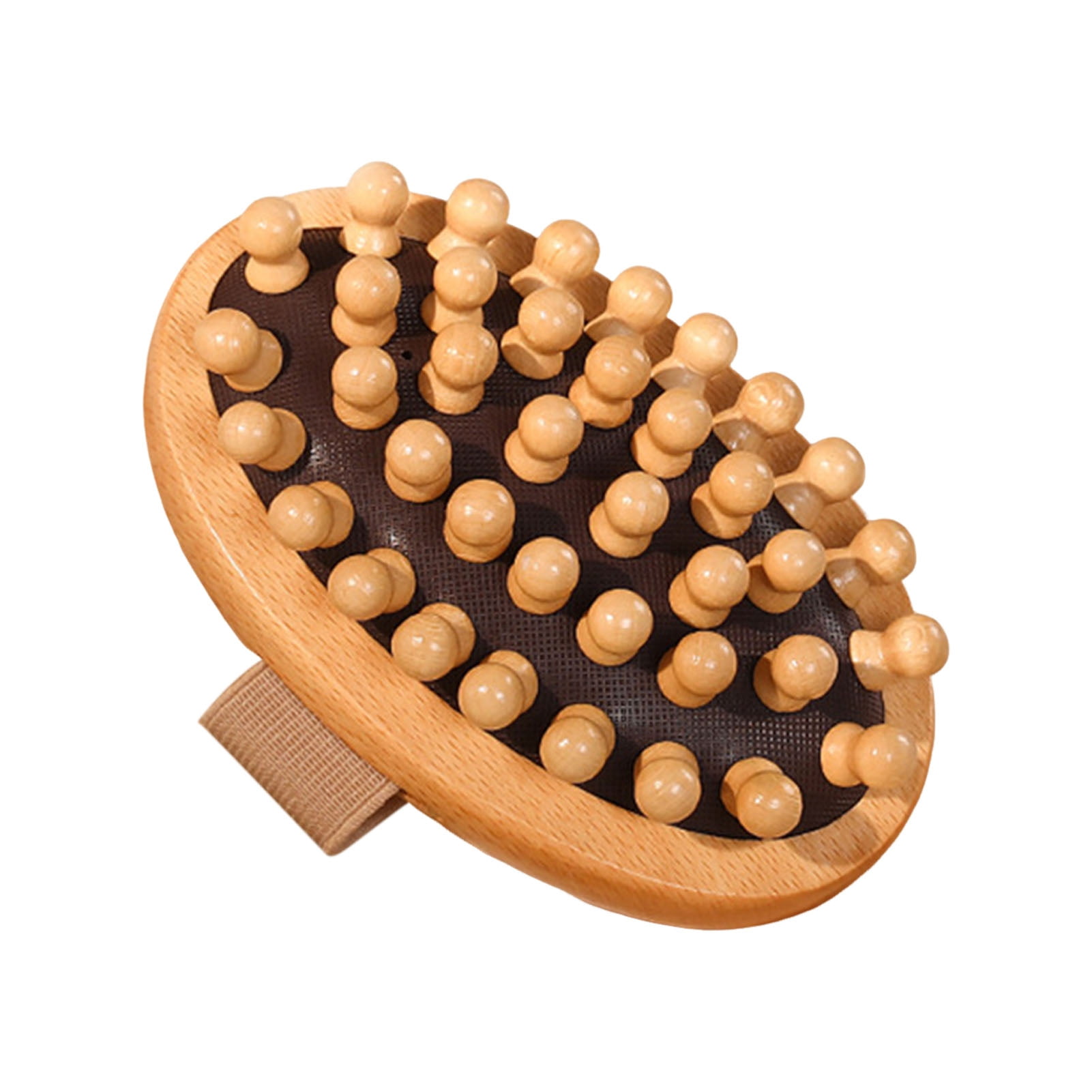 Wooden Massager Acupoints Massage Brush Wooden Body Massage Brush with ...