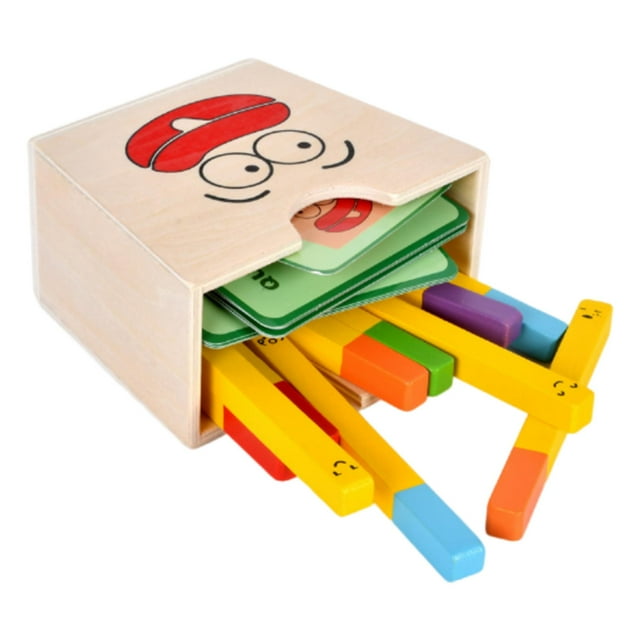 Wooden Matching Games with Color Sorting Montessori French Fries Toys ...