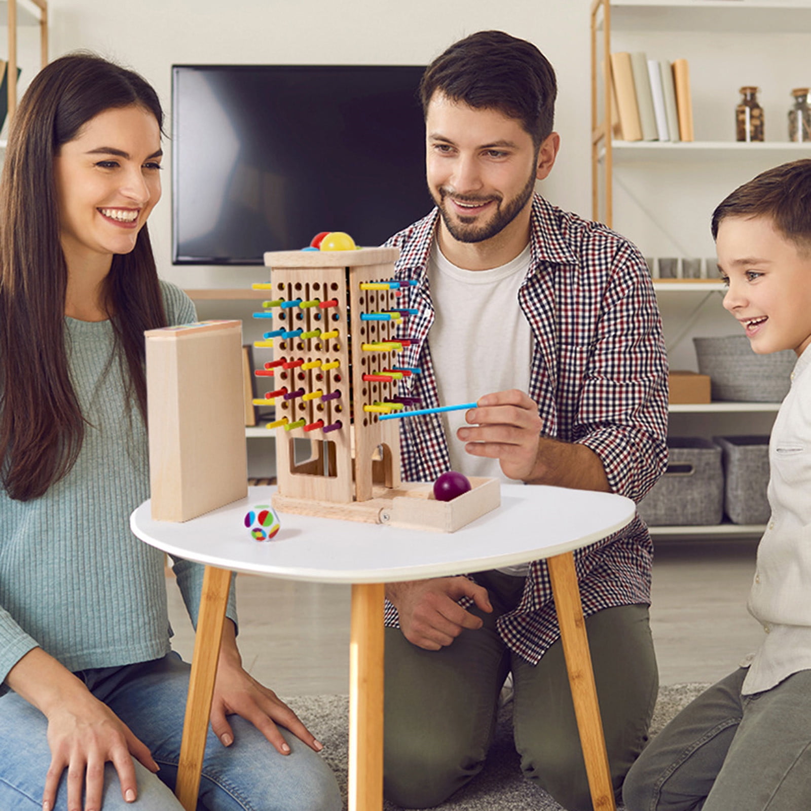Wooden Math Board Game | Educational Stick Game | Montessori Learning ...