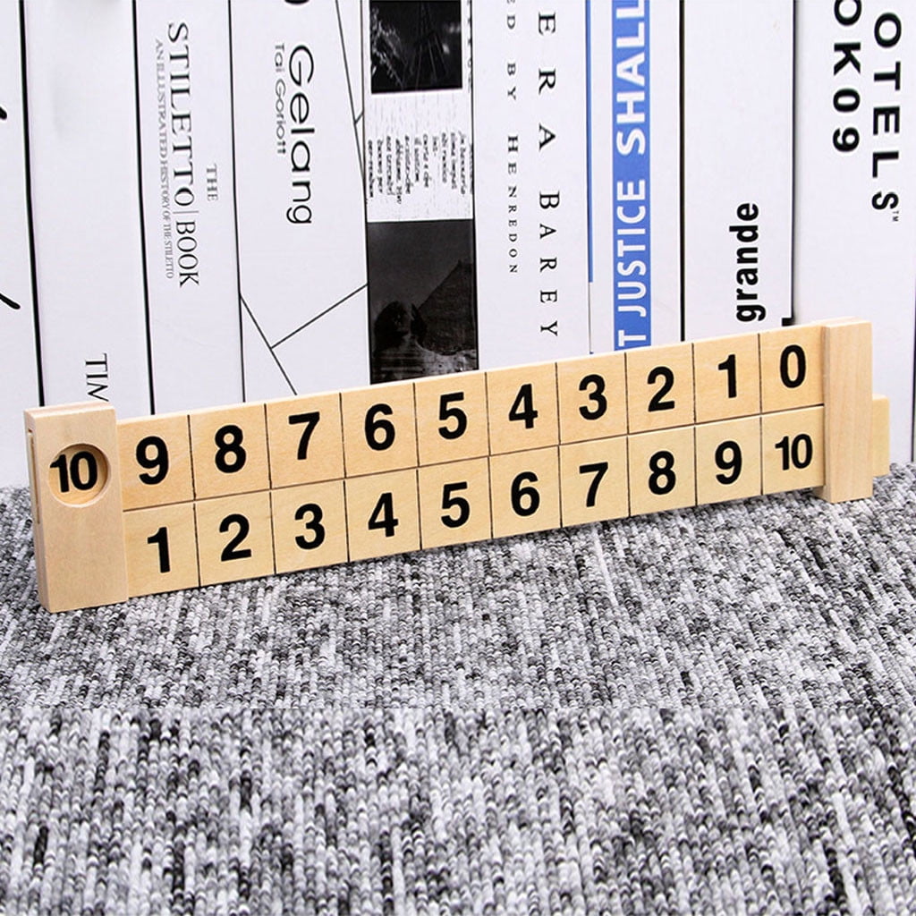 Wooden Math Learning Tool | Digital Decomposition Ruler for Kids | 0-10 ...