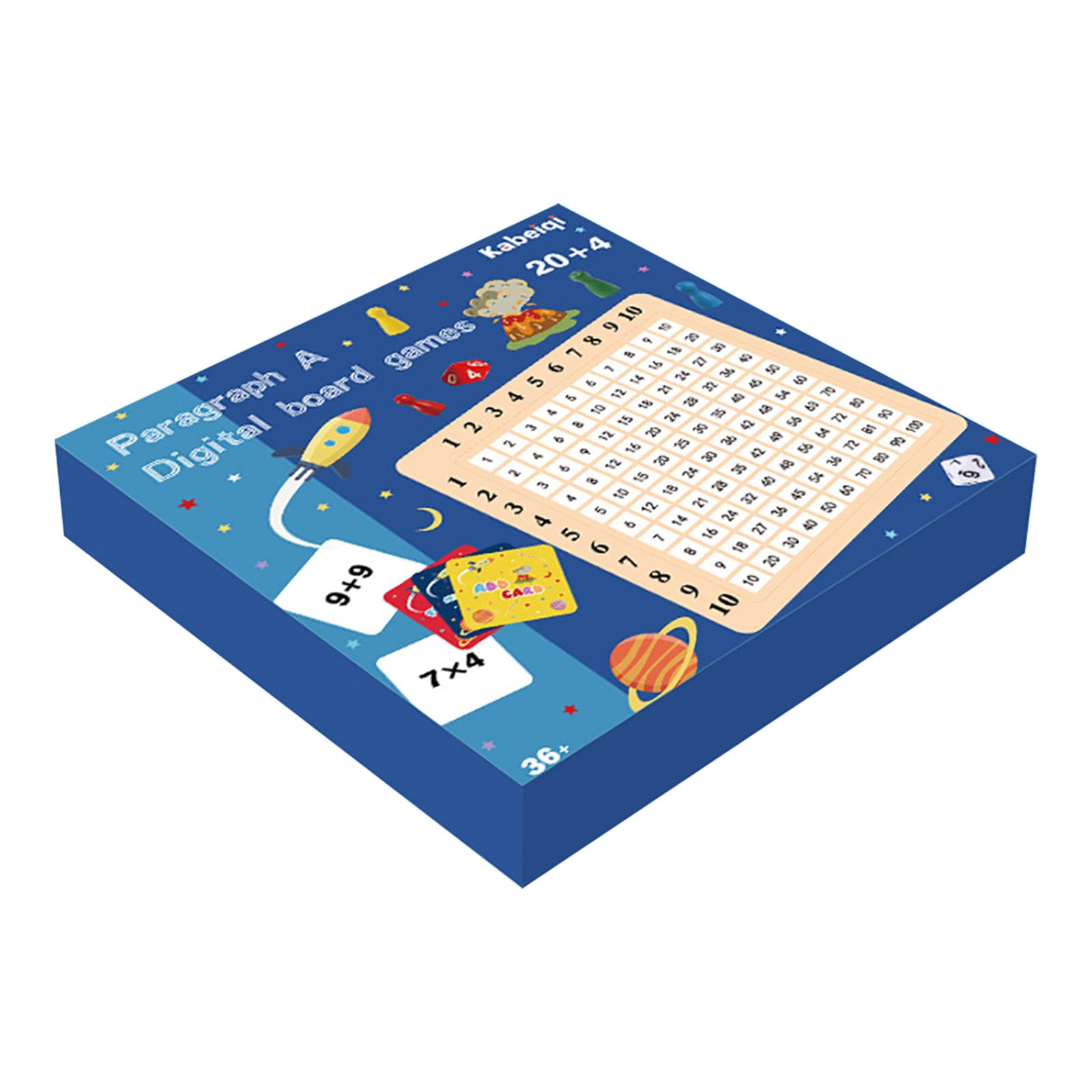 A Wooden Math Learning Toy Multiplication And Addition Board Game Basic ...