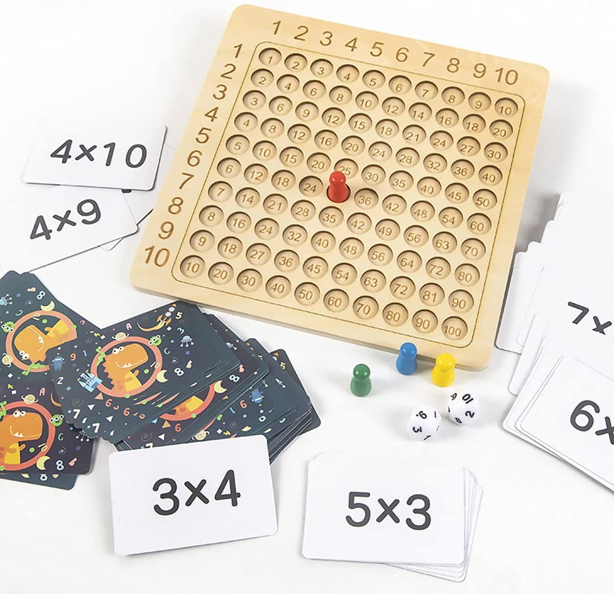 Wooden Math Multiplication Board Montessori Children Counting Toy ...