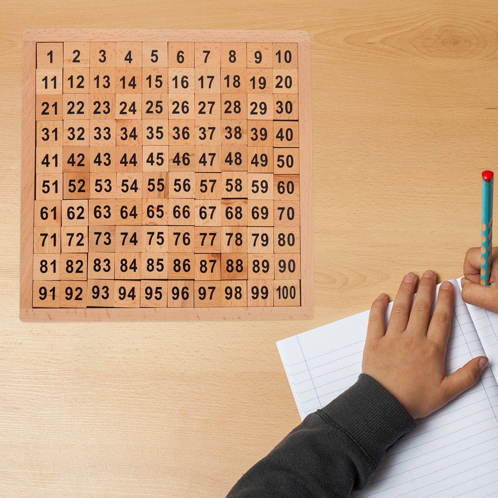 Wooden Math Toy Educational Math Board Interactive Mathematical Train ...