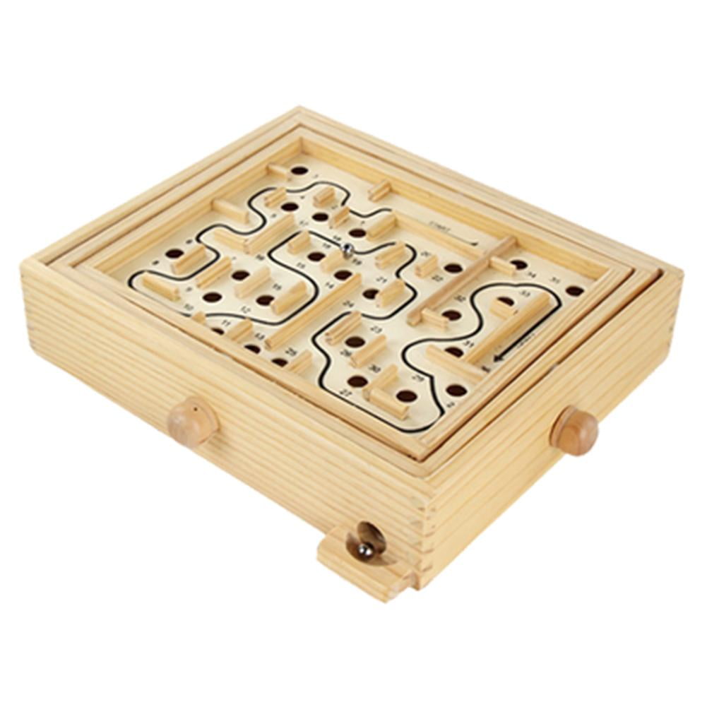 Wooden Maze Game Labyrinth Board Track Ball Puzzles Toy Best S8M5 ...