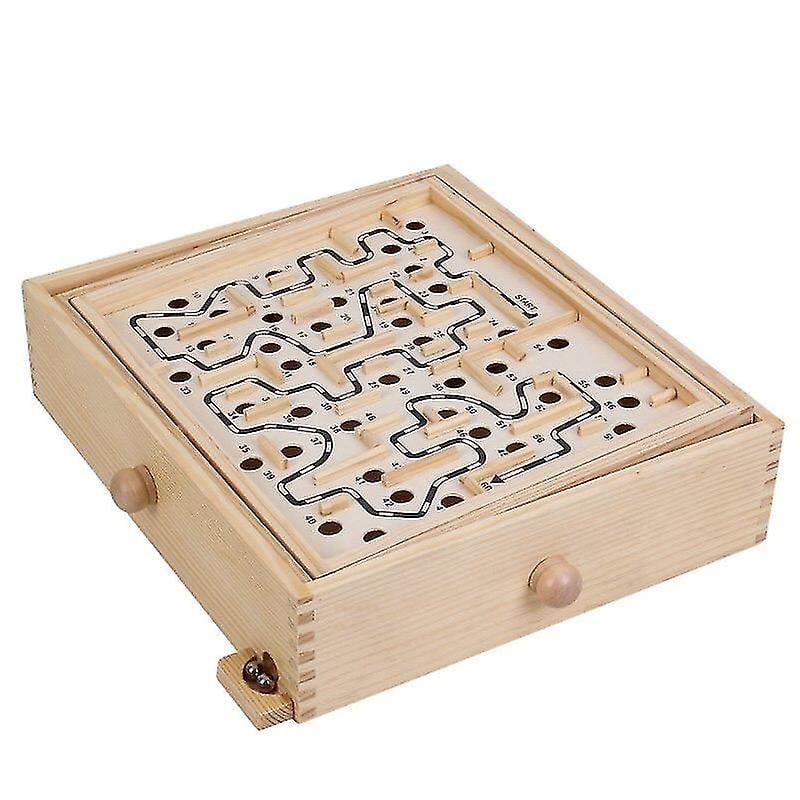 Wooden Maze Game With Two Steel Marbles Puzzle Game - Walmart.com