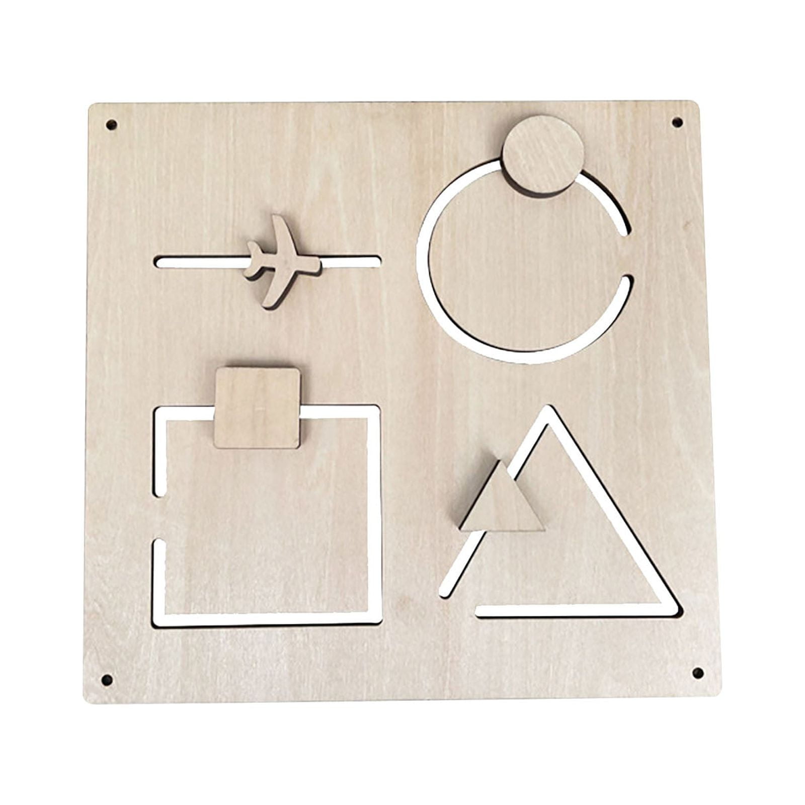 Wooden Maze Puzzle for Kids, Wooden Shape Learning Toy, Multiple Shape ...