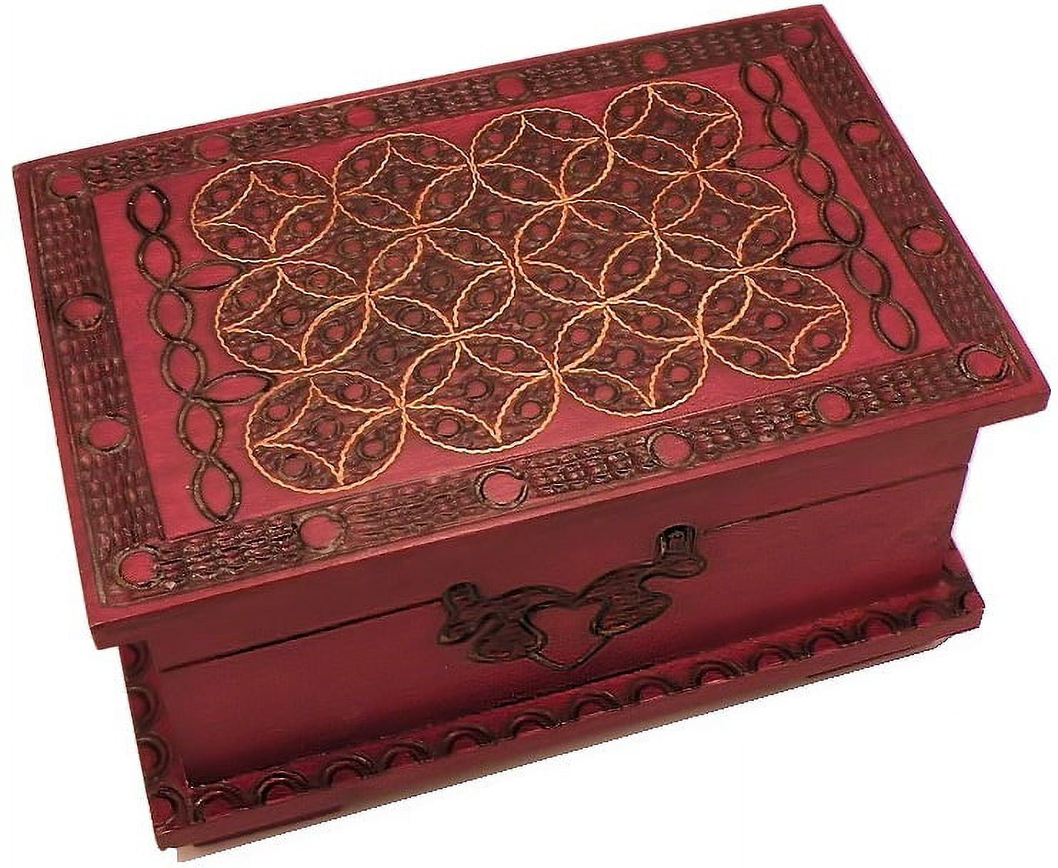 Wooden Medium Celtic Top Puzzle Box GM8524 - Walmart.com