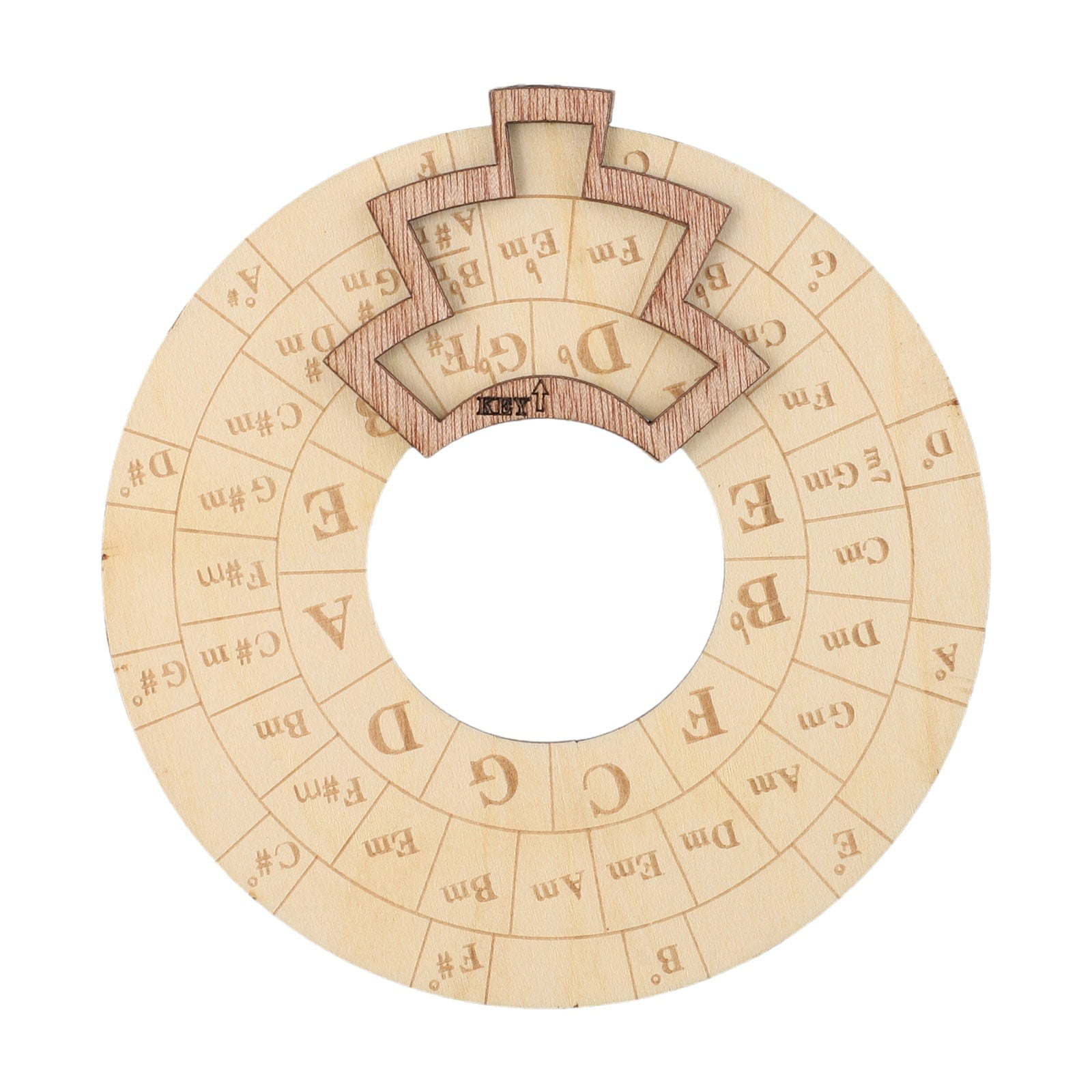 Wooden Melody Tool Circle Wooden Musical Educational Tool for Notes ...