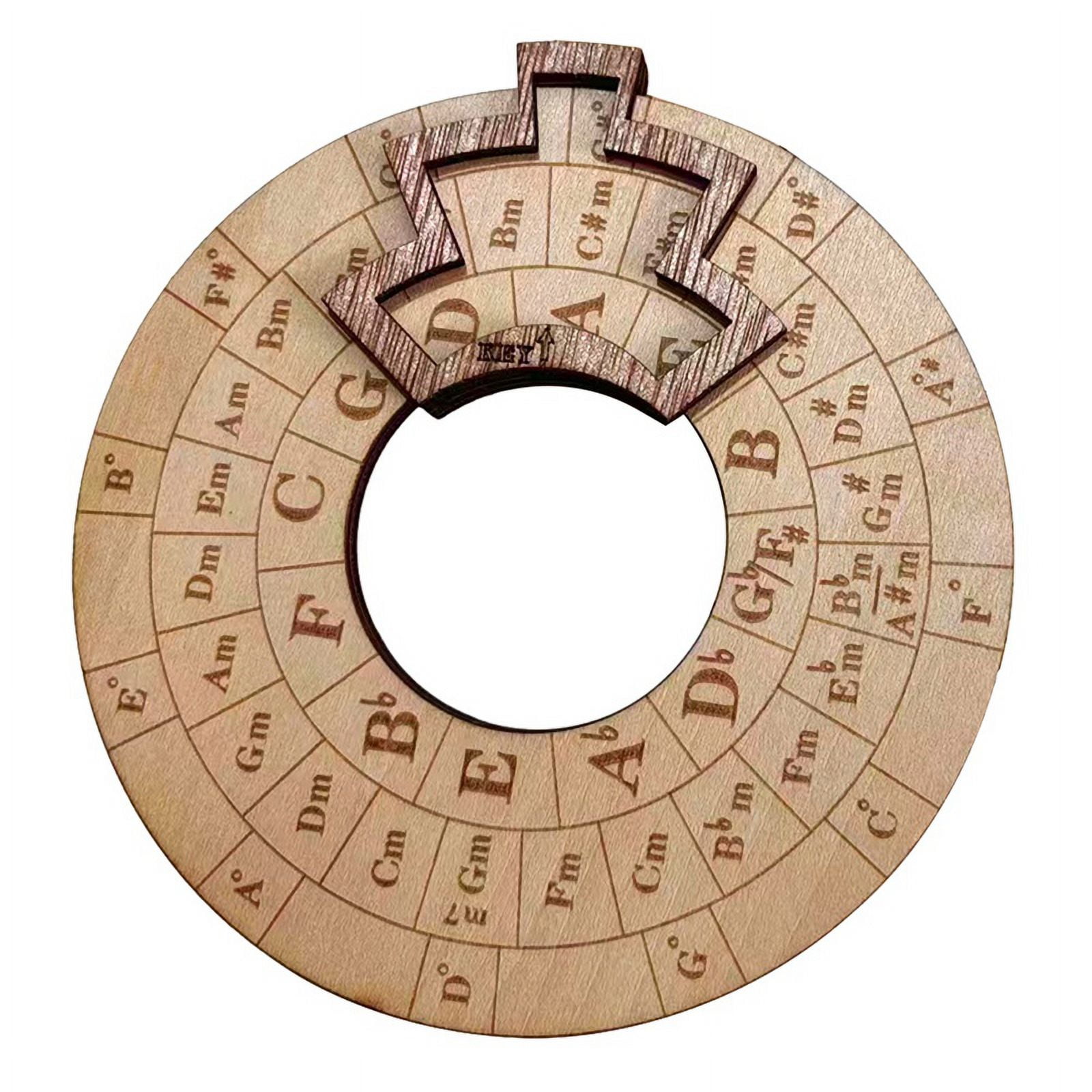 Wooden Melody Tool Music Instrument Circle of Fifths Wheel, Wheel and ...