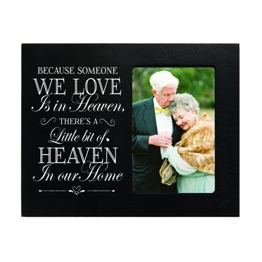 LifeSong Milestones Wooden Memorial 8x10 Picture Frame Holds 4x6 Photo ...