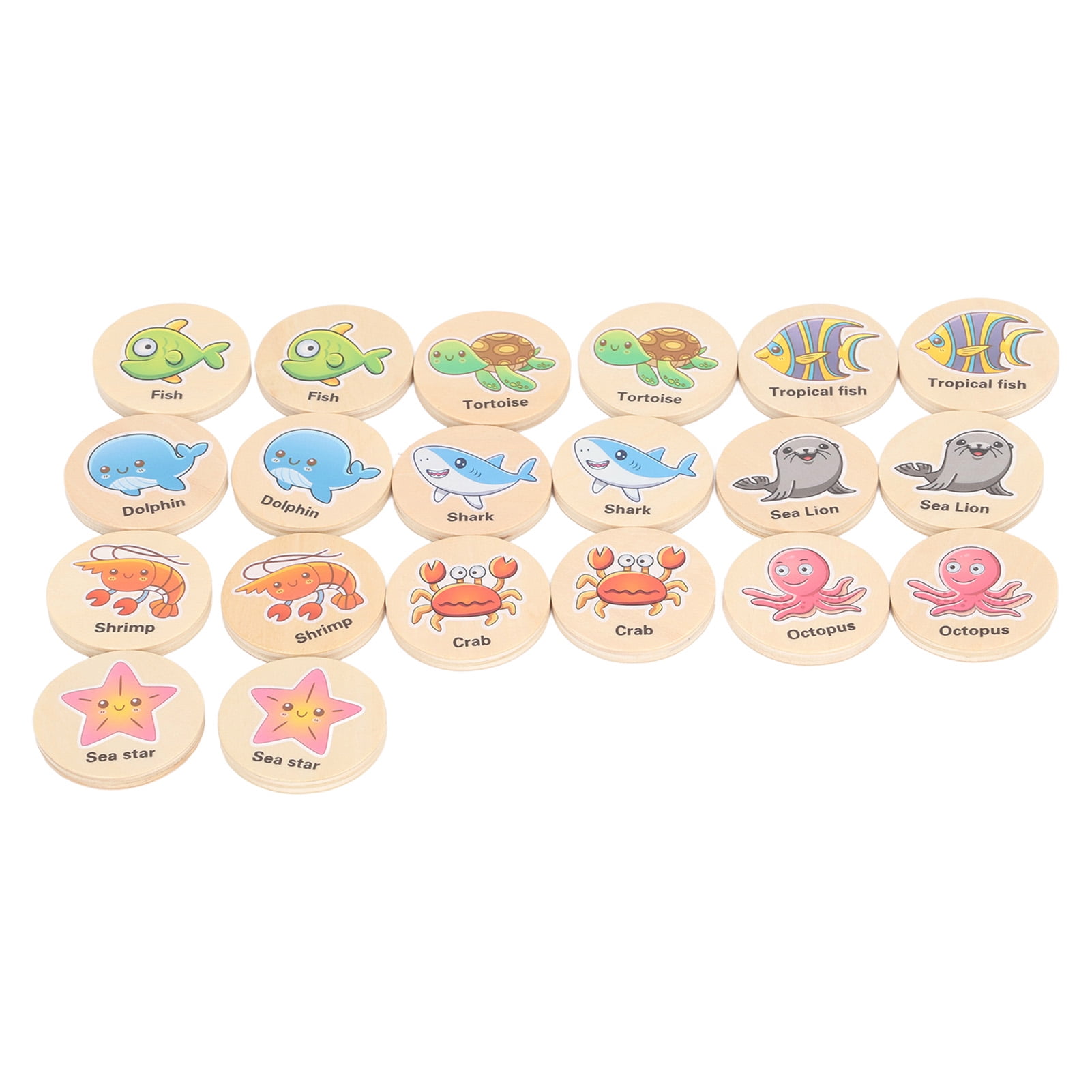 Wooden Memory Game Set , Improves Thinking Skills, Shapes Color ...