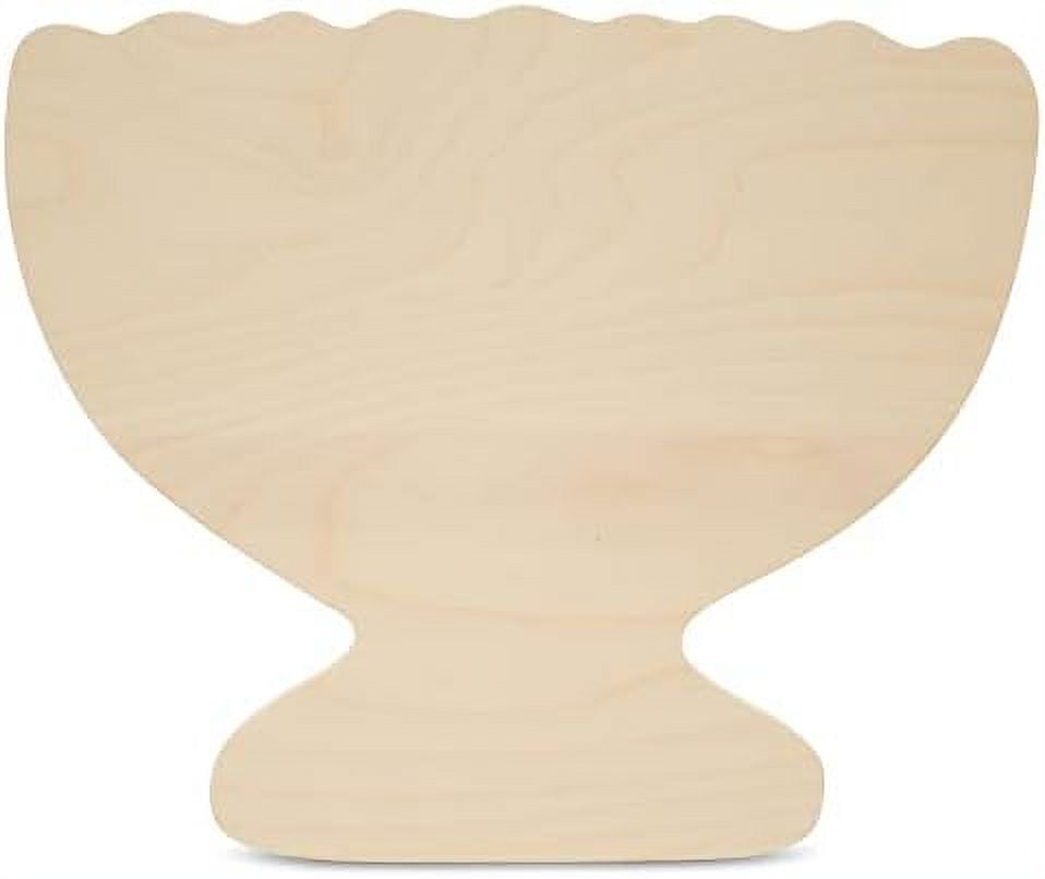 Wooden Menorah Cutout 10-Inch X 12-Inch, Classic Shape, Pack Of 3 ...