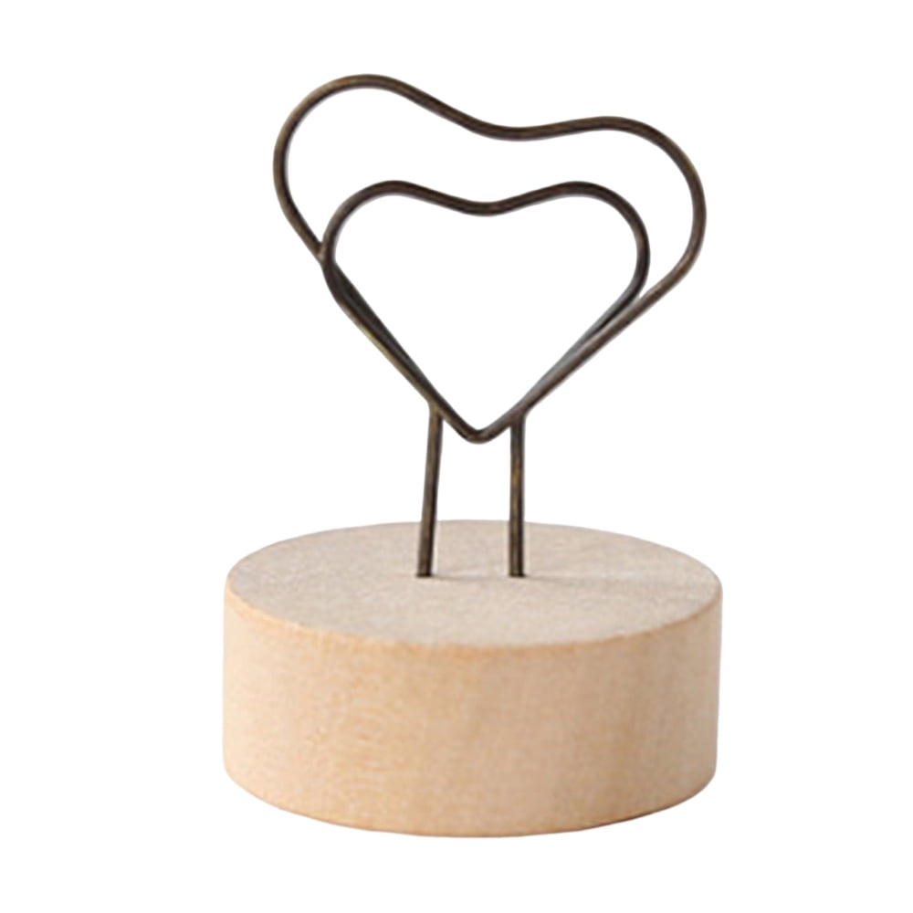 Wooden Message Notes Clips Vintage Card Photo Holder Clip Desktop ...