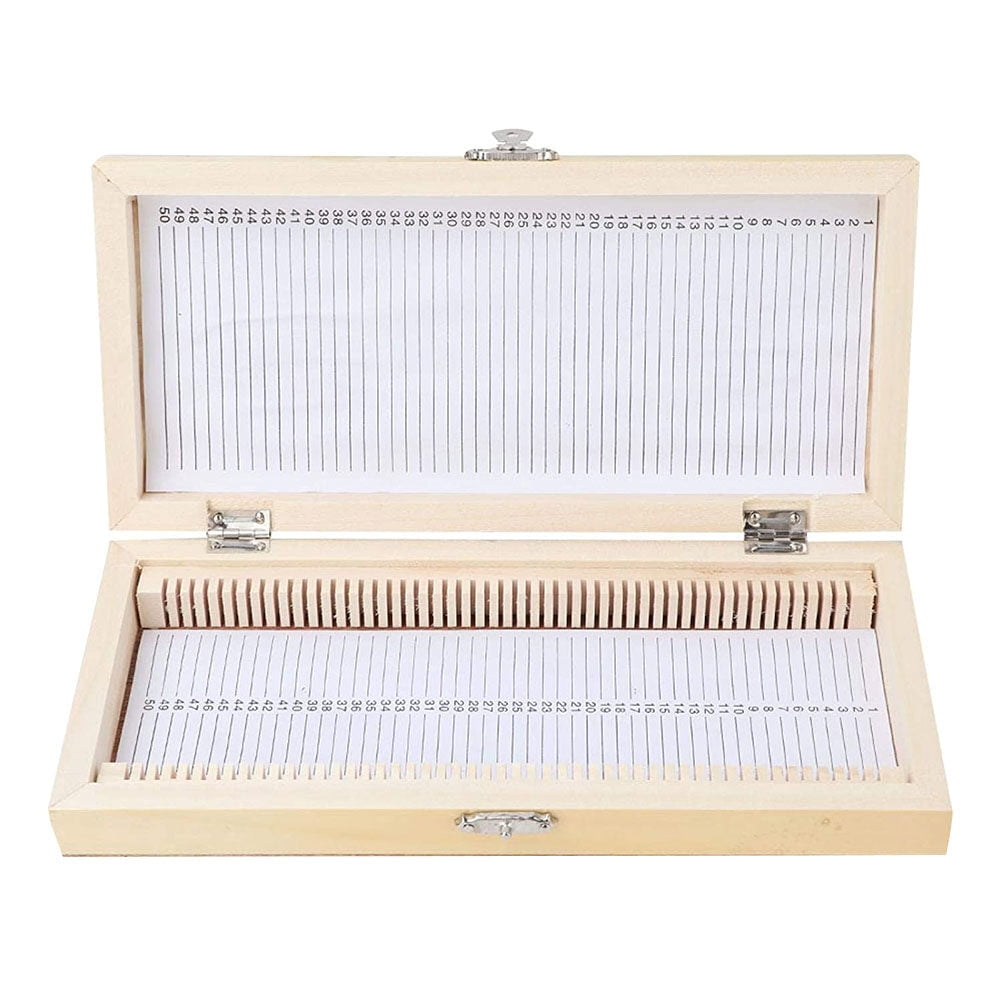 Wooden Microscope Slide Box Prepared Biology Slide Storage Case for ...
