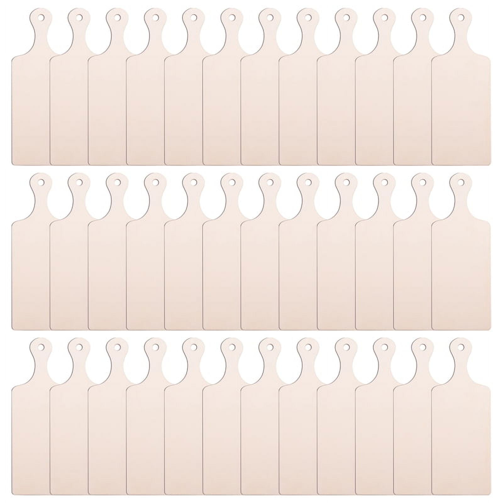 Wooden Mini Cutting Board with Handle Unfinished Wood Craft Charcuterie ...