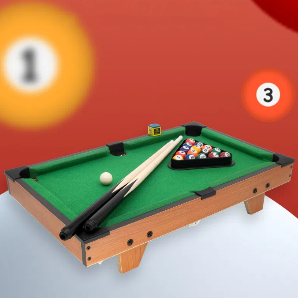 Wooden Mini Desktop Children's Toy Billiards Table Game Toys Pool Table ...