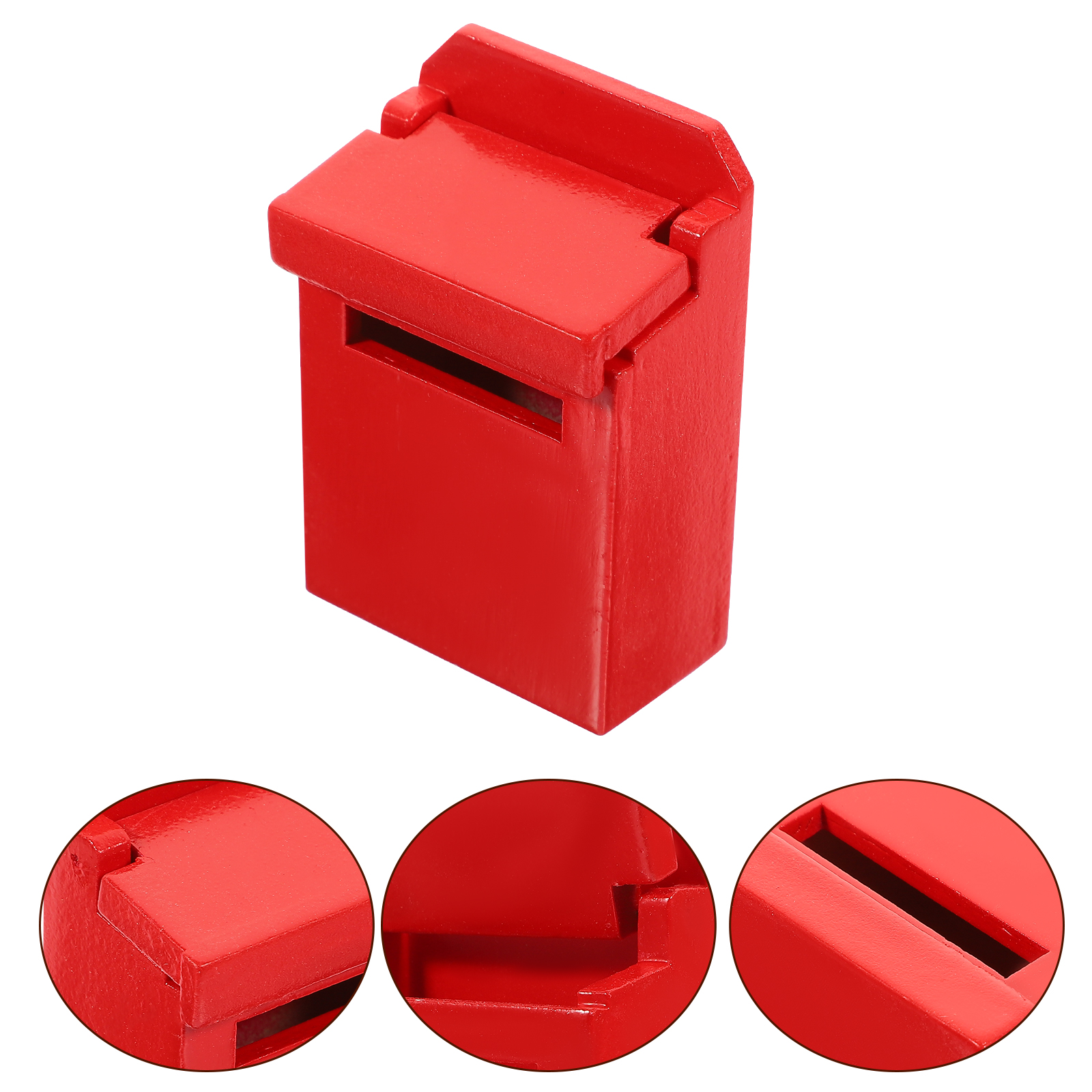 Wooden Mini Mailbox Figurine Mini House Furniture Model Decorative ...