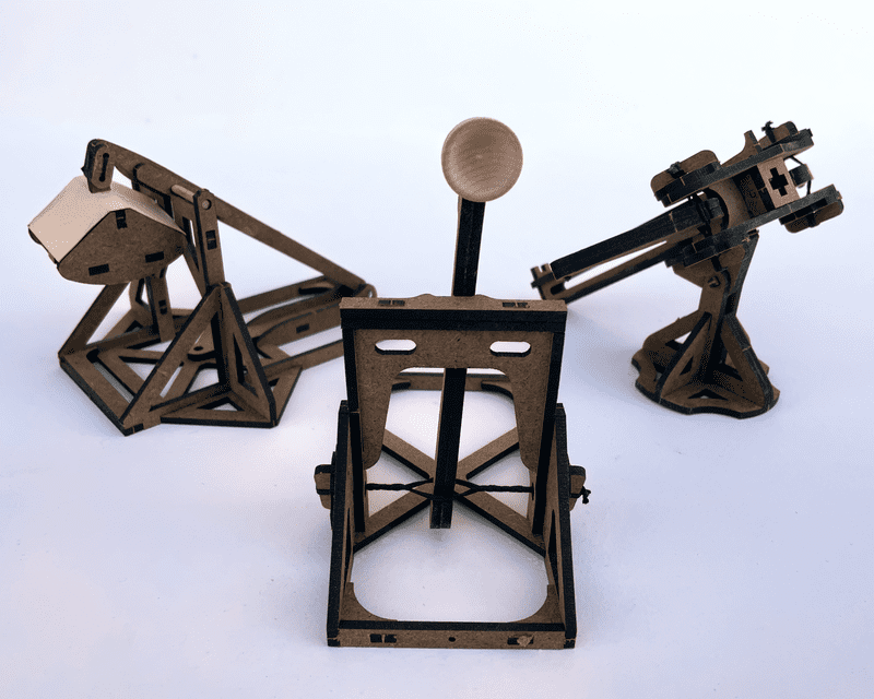 Wooden Mini Medieval Desktop Warfare Model Kits - Walmart.com