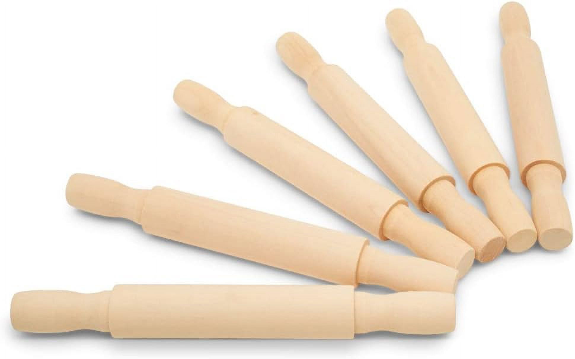 Wooden Mini Rolling Pin 7 Inches Long Pack of 100 Perfect for Fondant ...
