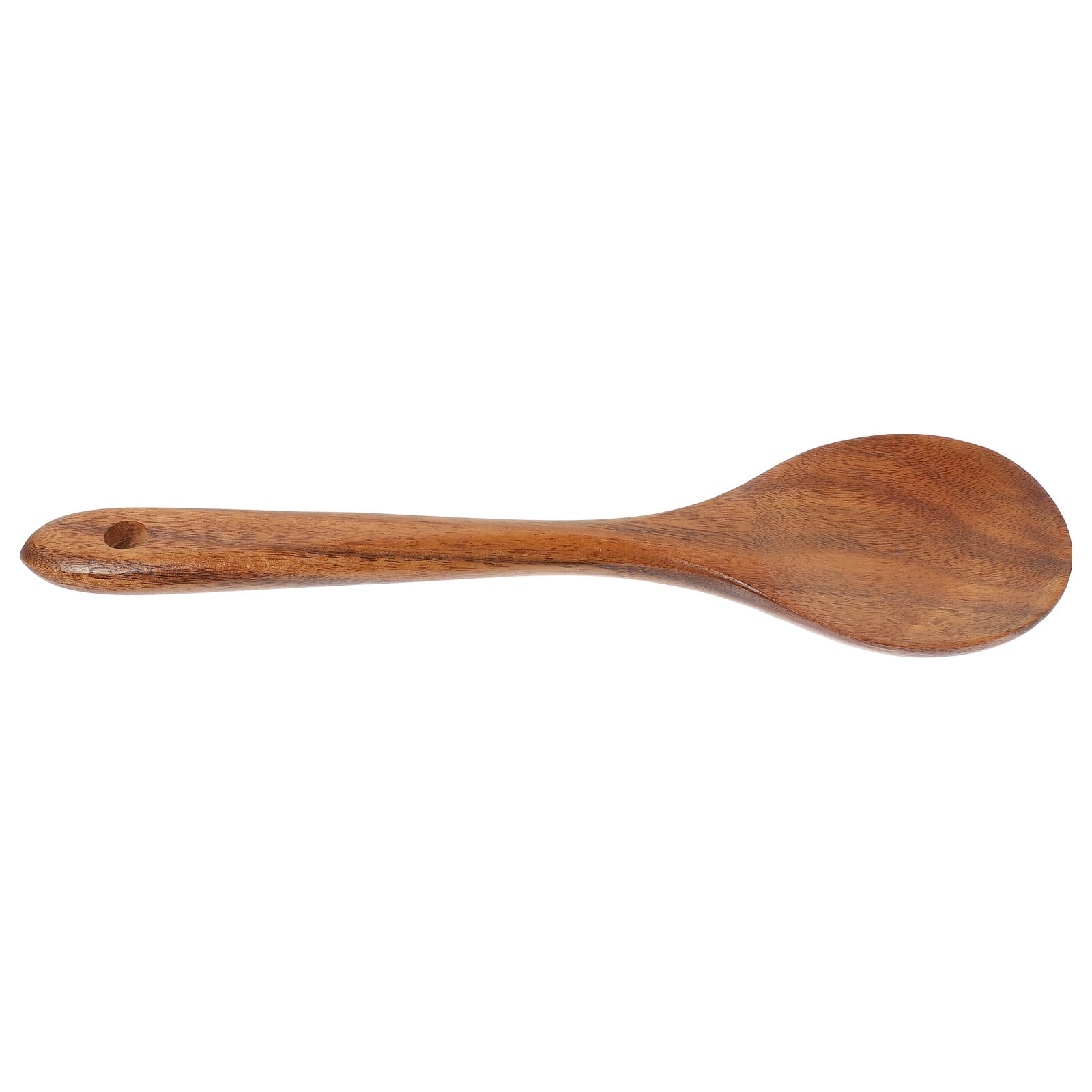 Wooden Mixing Spoon 2 Pieces Natural Ladle Household Tablespoon ...