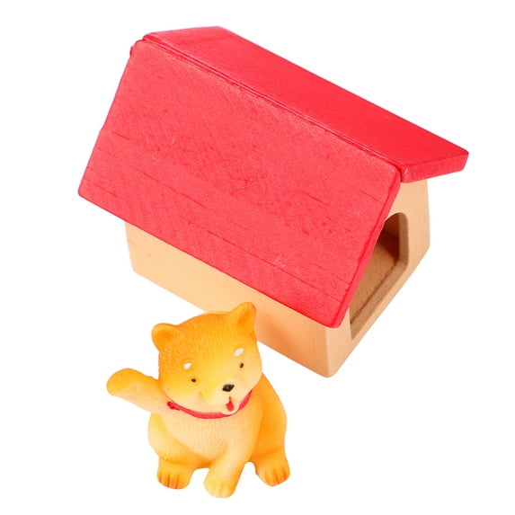 Hytrove 3Pack Mini Dog Figurine Model Toy Set Resin Material Desktop ...