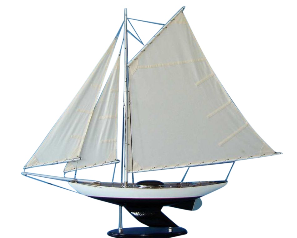 Wooden Ship Decorative Modern Decor Sloop 26 - Walmart.com