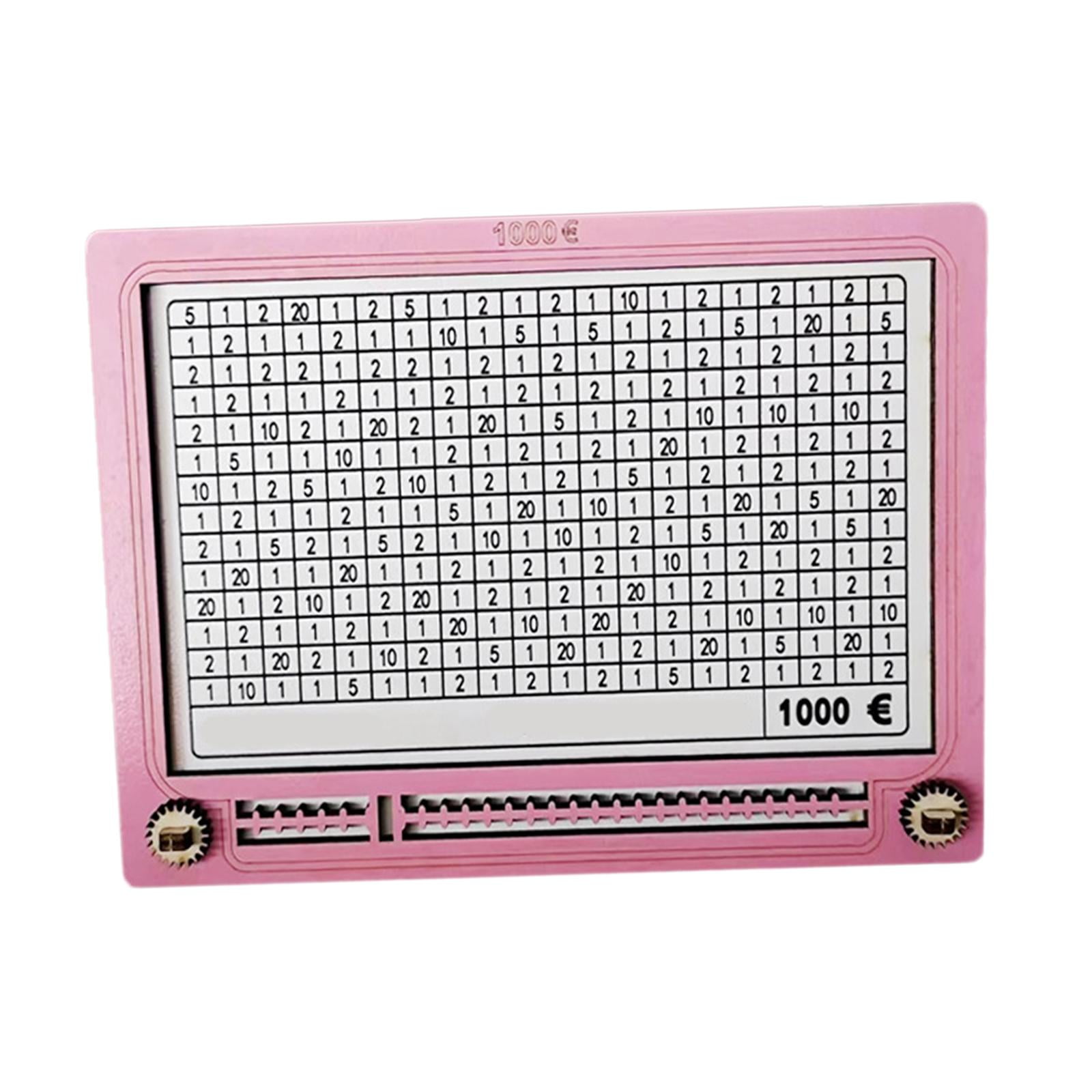 Wooden Money Box with Saving Money Goal Counter Reusable Home Use Coin ...