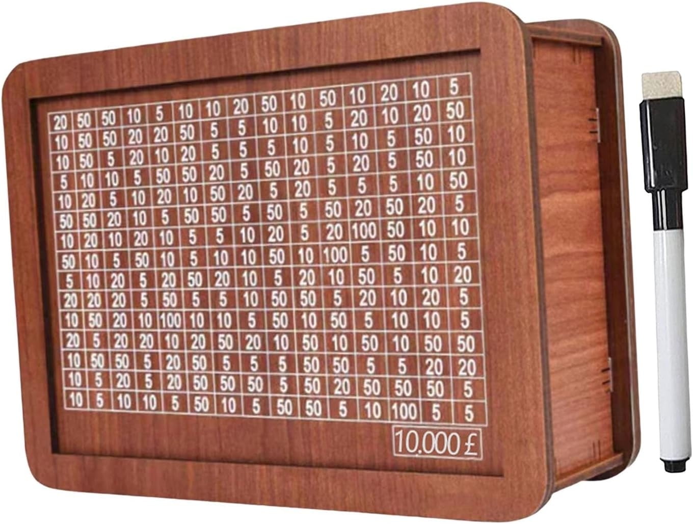 Wooden Money Box with Money Target and Numbers with Counter Crafts ...