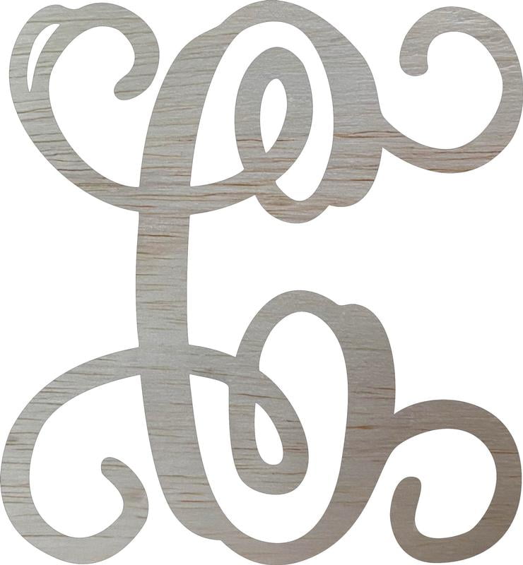 Wooden Monogram Letter 8'' Letter C, Unfinished DIY - Walmart.com