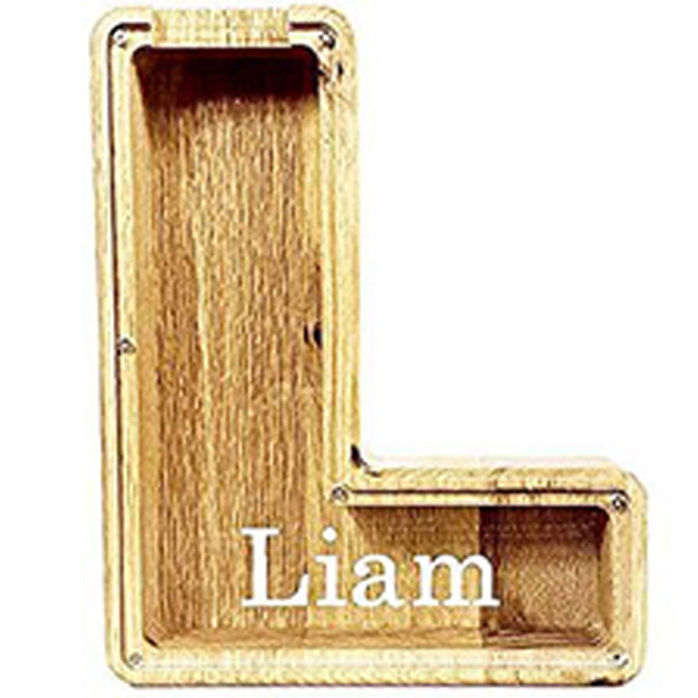 Wooden Monogram Piggy Bank Capital Letter Money Bank Initials Piggy ...