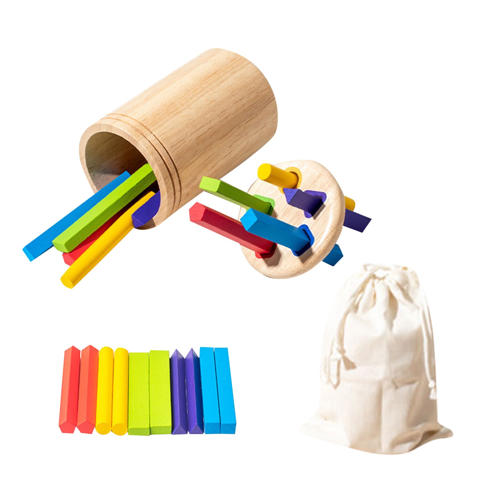 Wooden Montessori Baby Toddler Toys: 3 in 1 Learning Fine Motor Skills ...