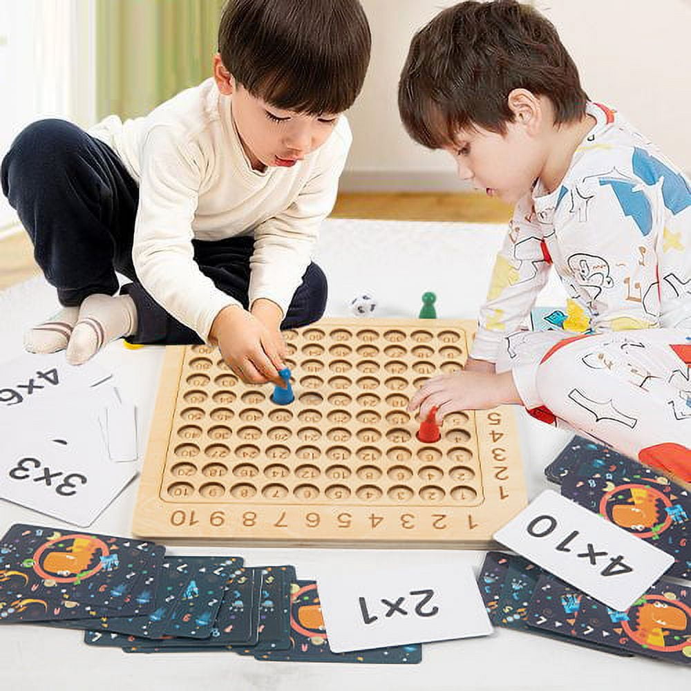 Wooden Montessori Multiplication Board Game,Wooden Math Multiplication ...