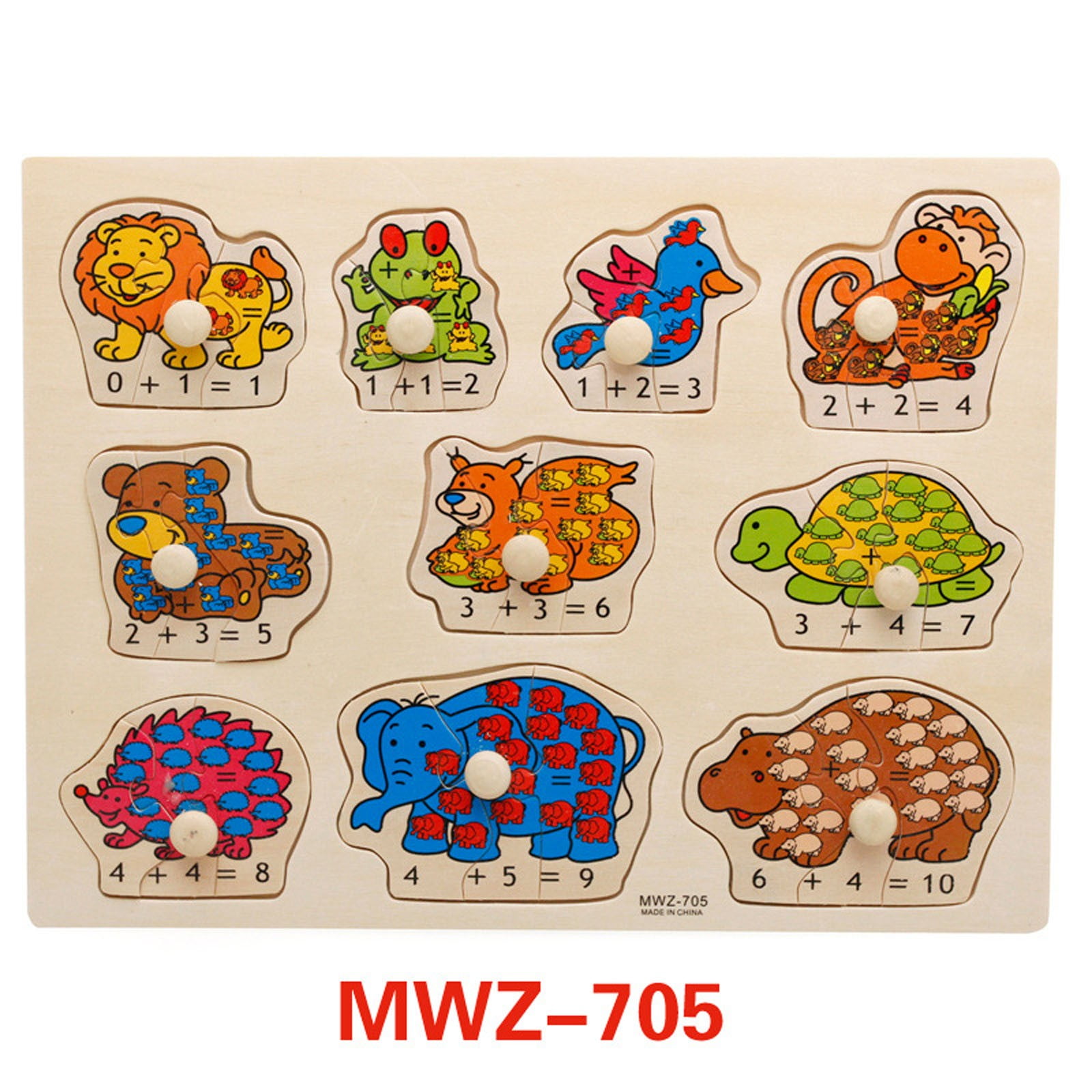Wooden Montessori Toddler Puzzles for 1 2 3 4 Years Old, Kids Preschool ...