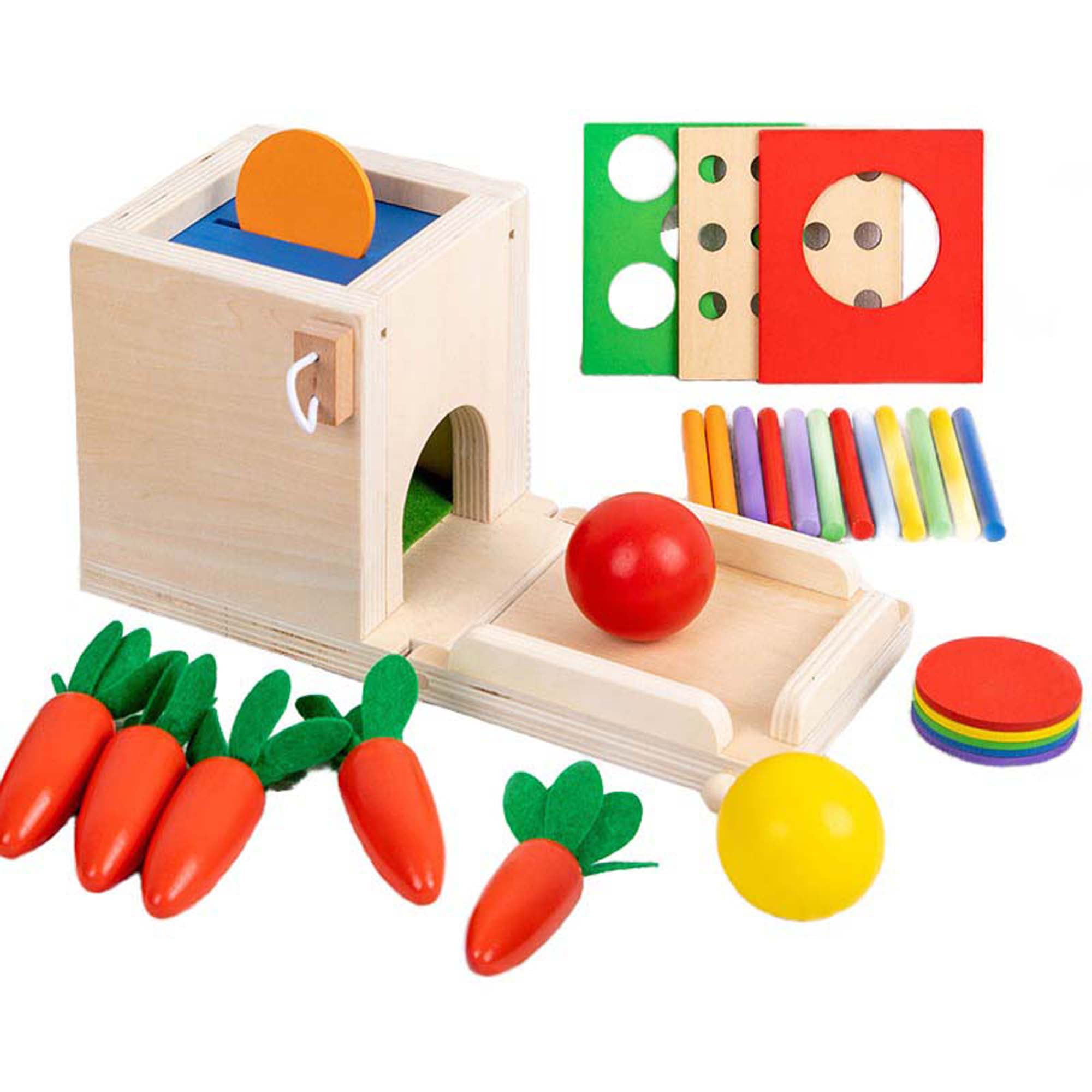 Wooden Montessori Toys for Toddler 1 Year Old, Educational Toys for ...