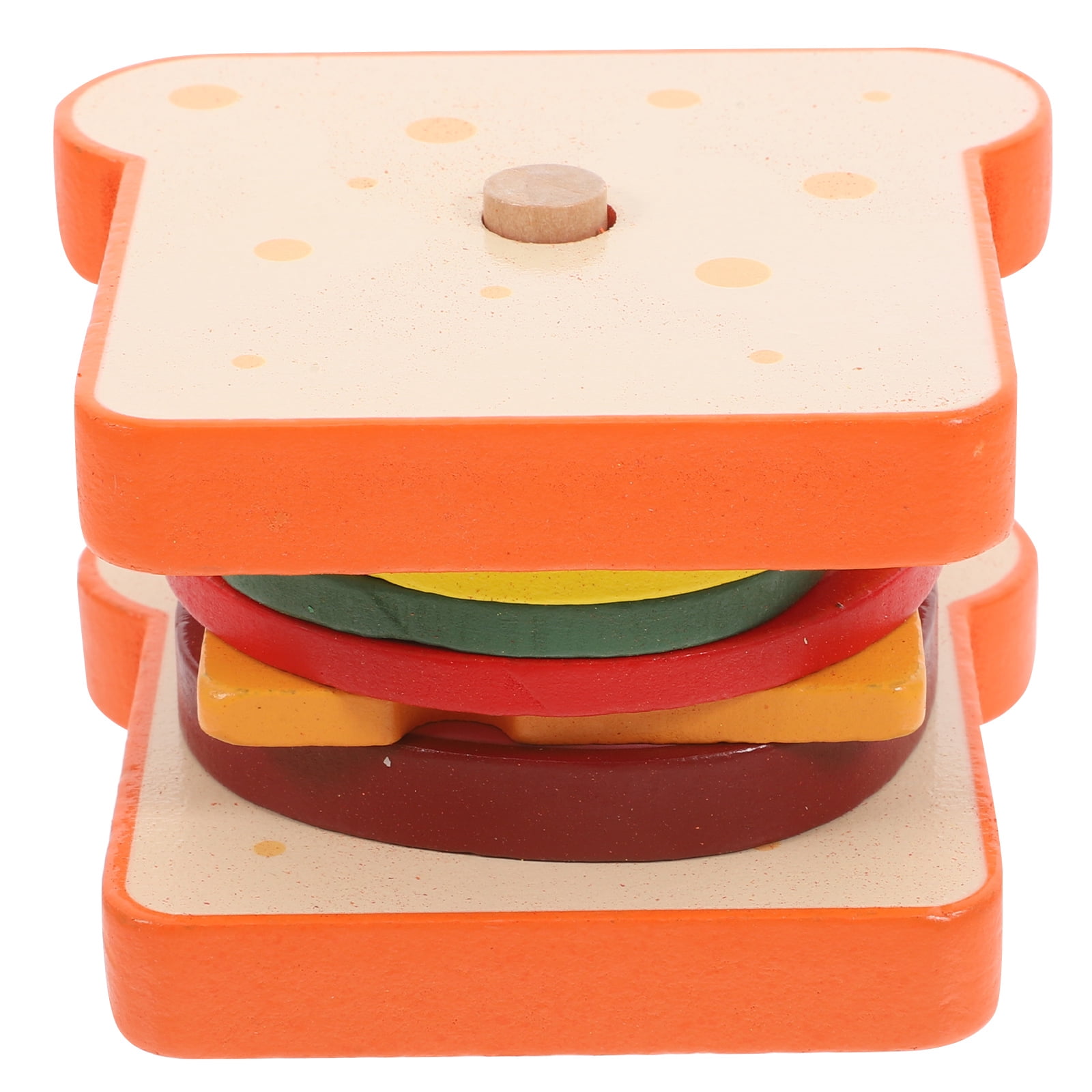 Wooden Montessori Toys for Toddlers Sandwich Stacking Toy Fine Motor ...