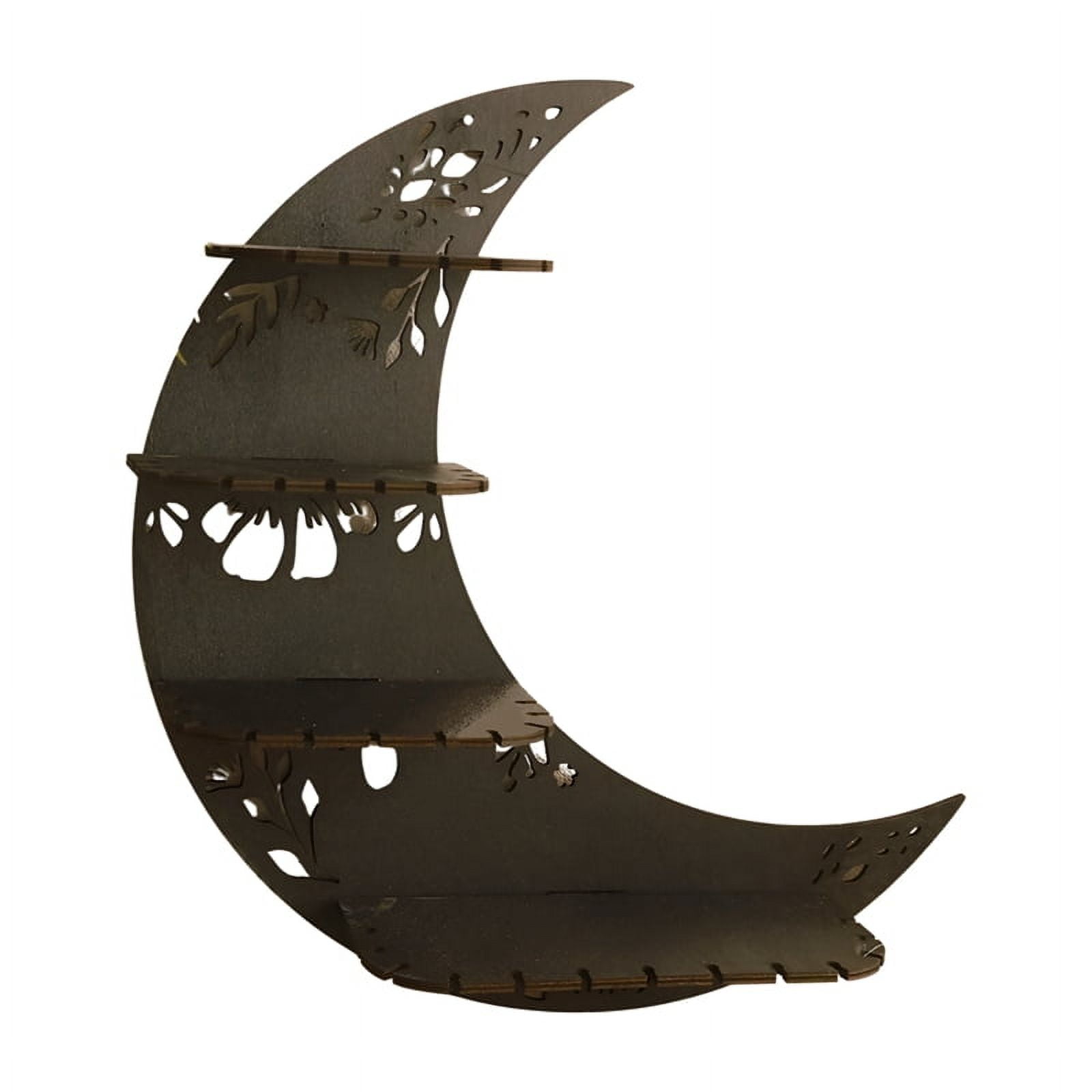 Wooden Moon Stand, Crystal Stand Display Wall Storage Rack Collection ...