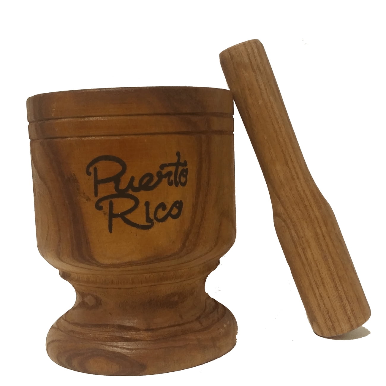Wooden Mortar Pilon Puerto Rico - Walmart.com