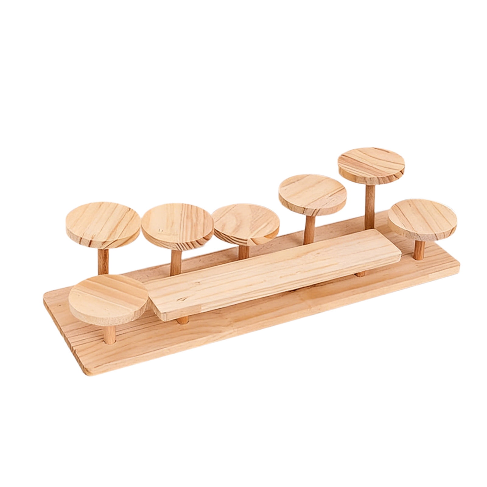 Wooden Multi-Tier Storage Display Rack 5.91" Desktop Organizer for ...