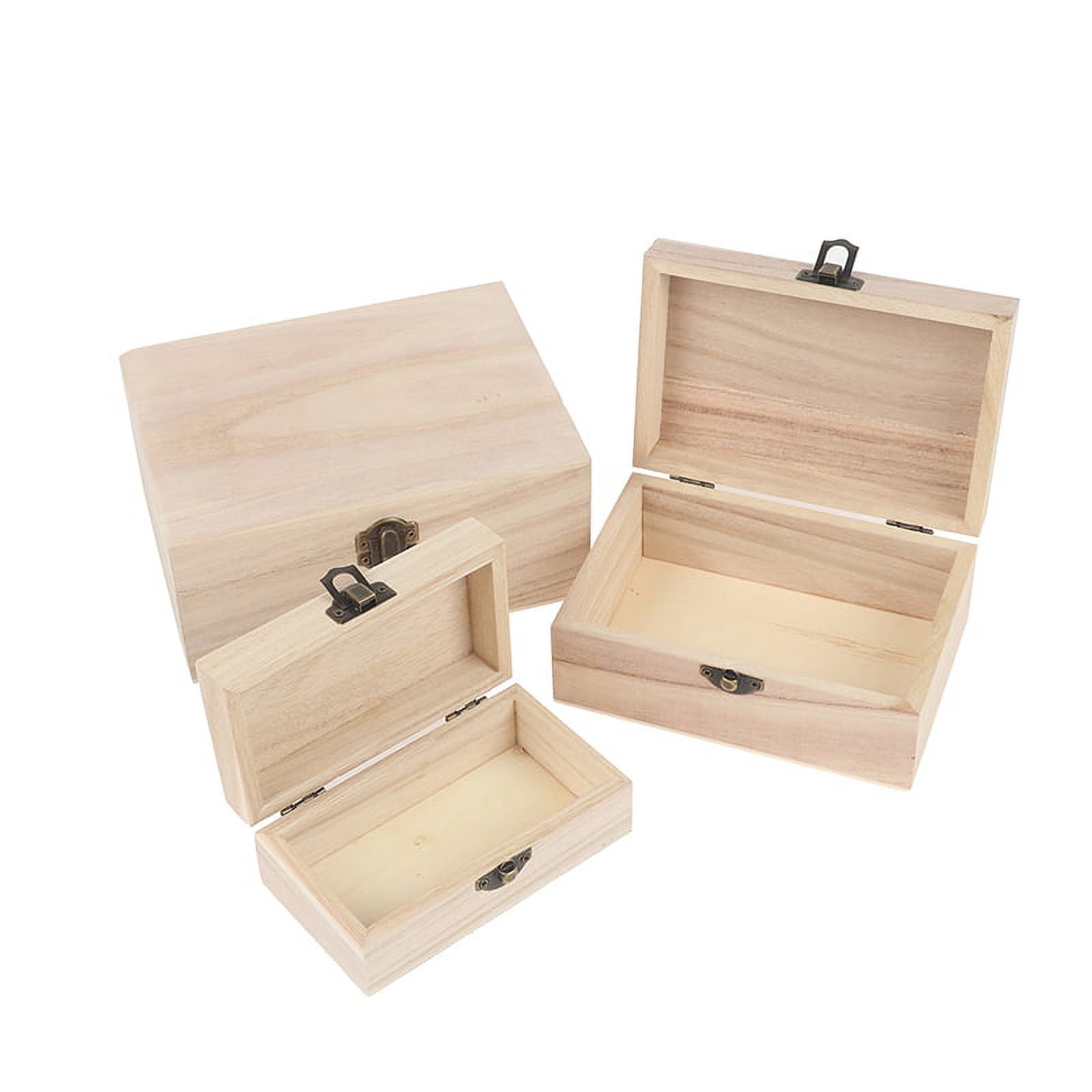 Wooden Multifunction Case with Lid Jewellery Storage Container Box Home ...