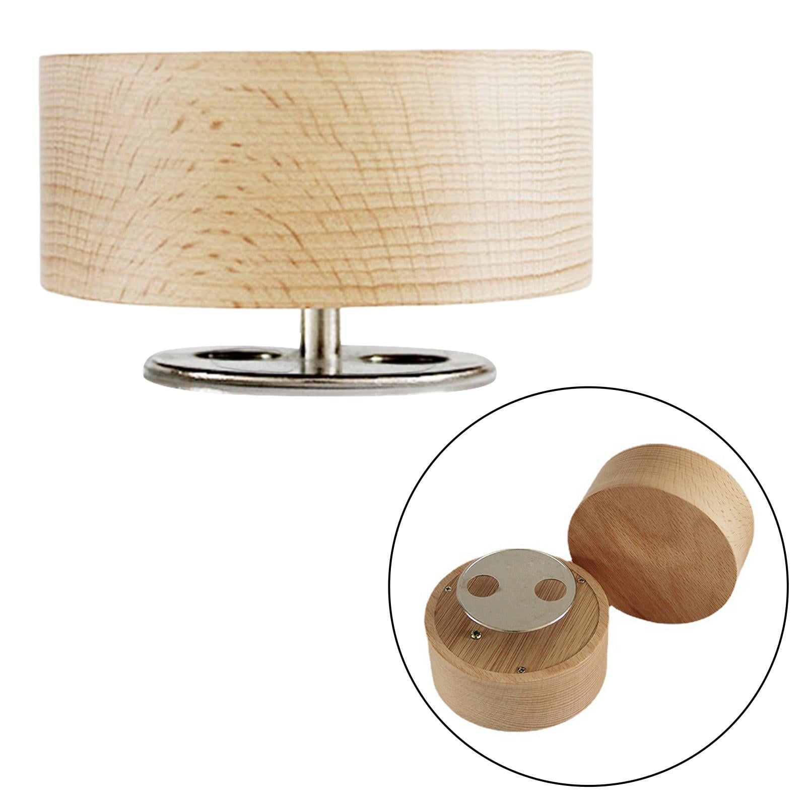 Wooden Music Box Base Rotated Bedside Decor Clockwork Rotation Musical ...