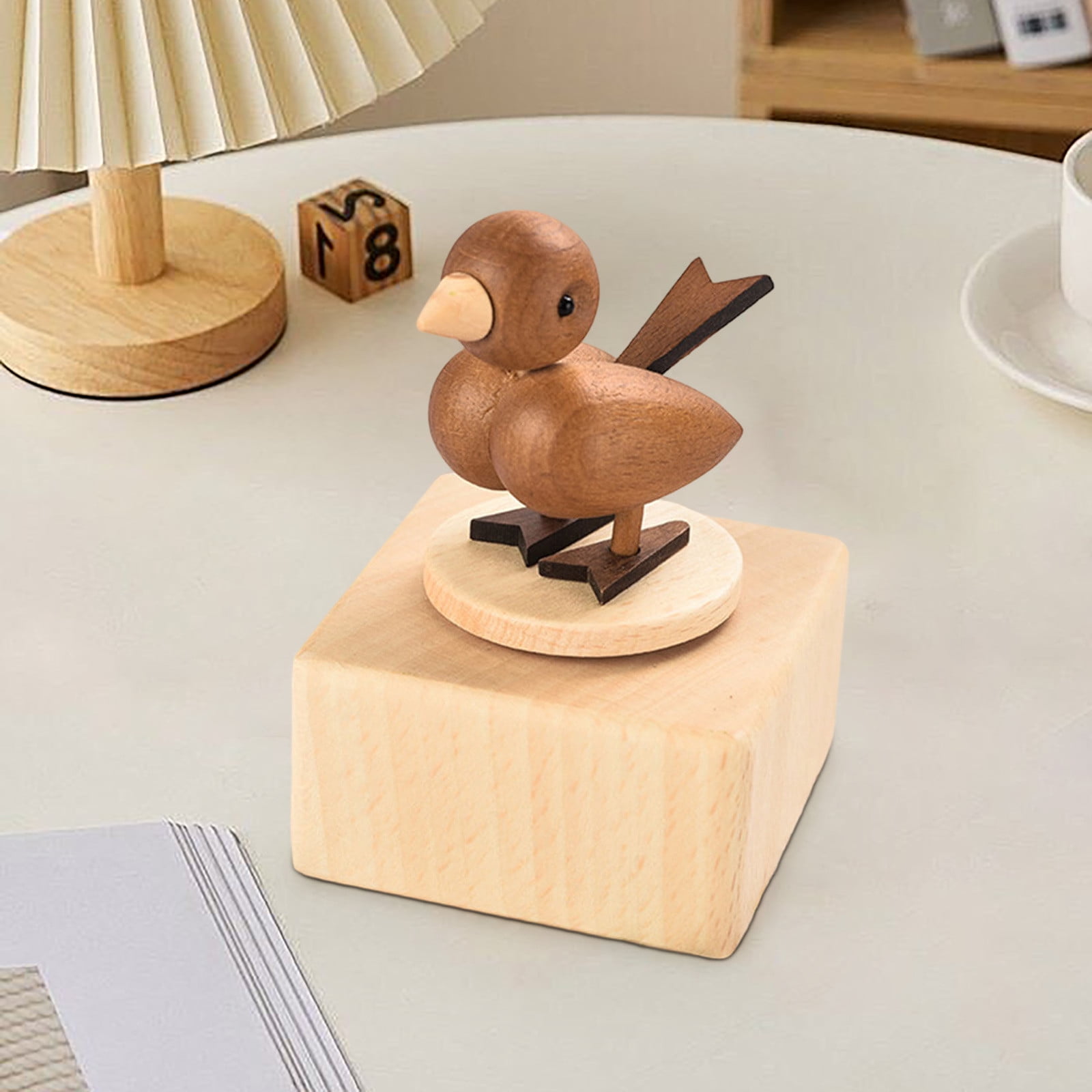 Wooden Music Box | Exquisite Engraved Beech & Metal Construction | Wind ...