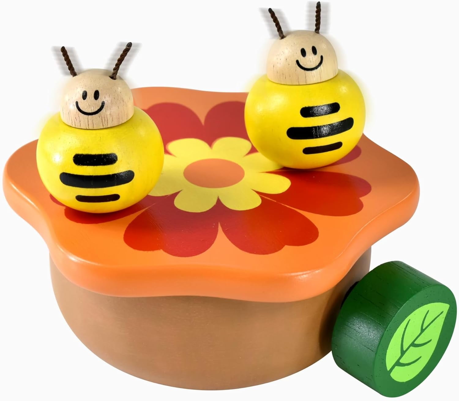 Wooden Music Box Mechanism - Rock n Roll Dancing Bug on Flower Playing ...