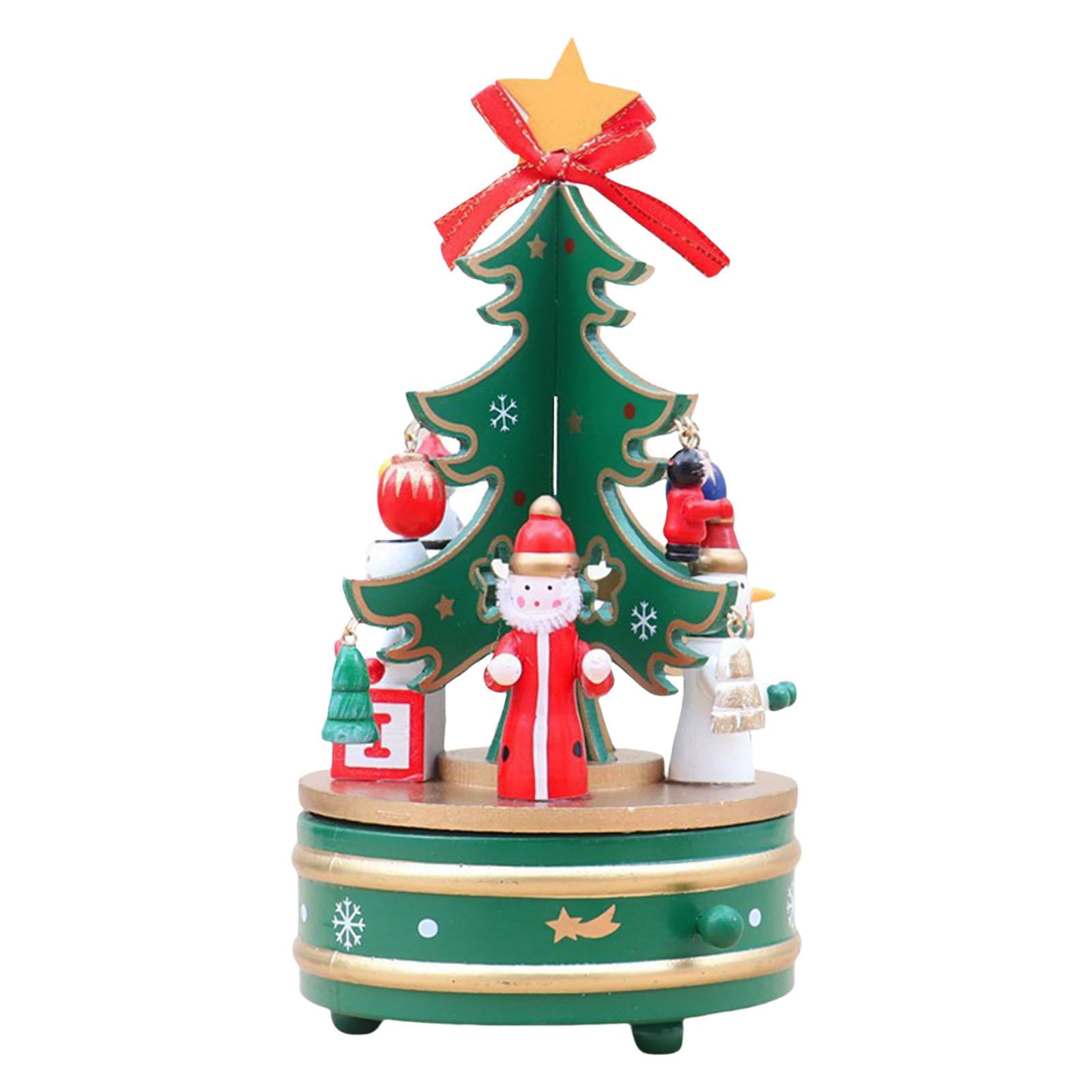 Wooden Music Box Portable Music Box Rotating Music Box Kids Birthday ...