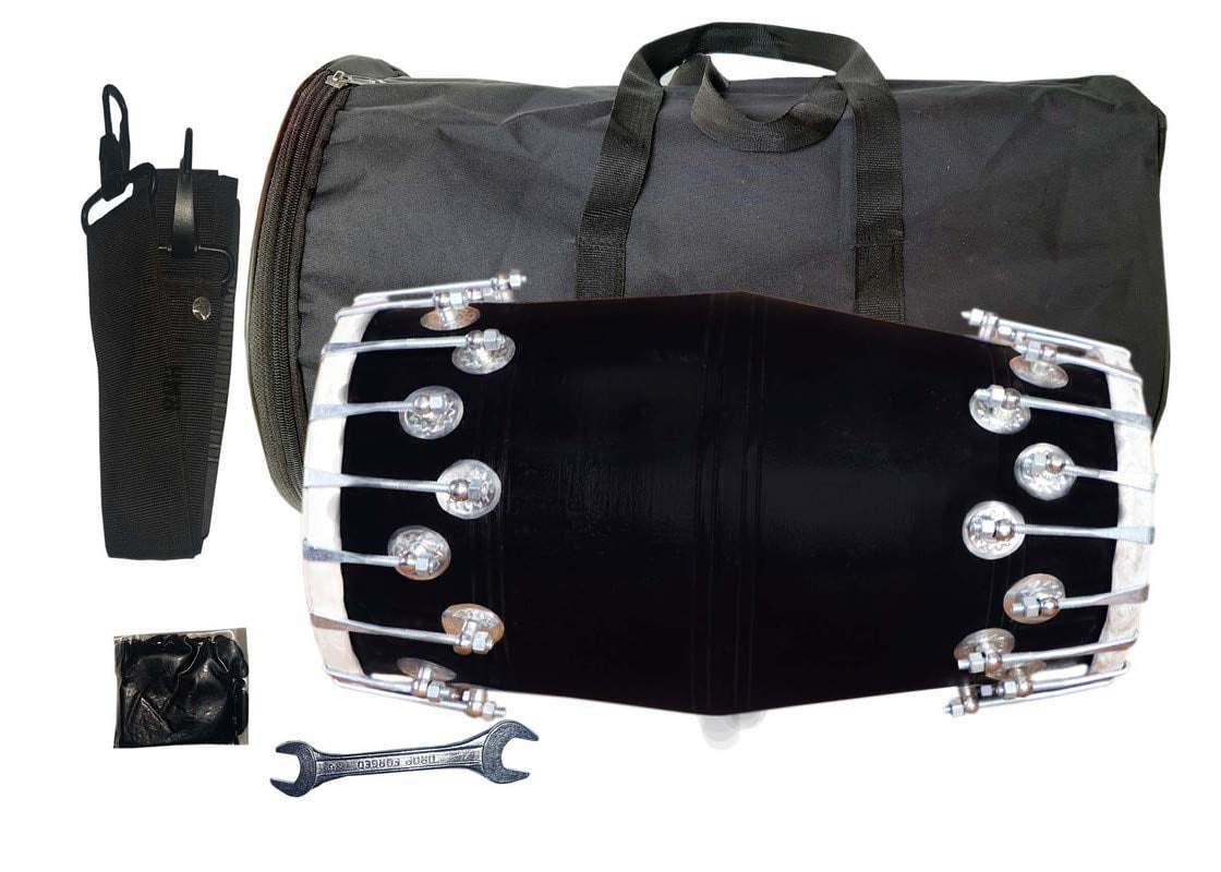 Wooden Musical Dholak Instrument Drum Nuts & Bolt with Full Tool Kit ...